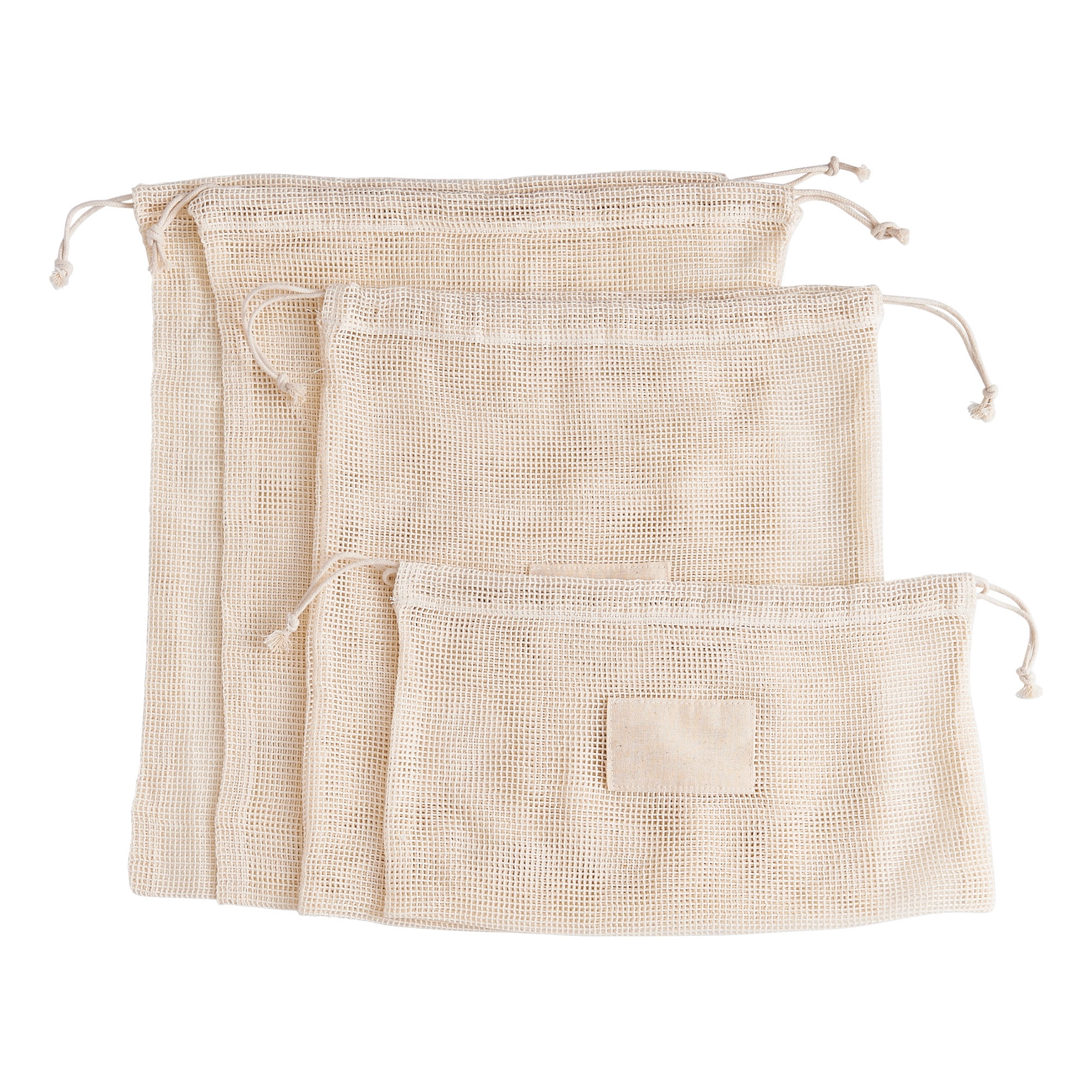 Beyond Gourmet Reusable Produce Bags with Drawstring Closure ...