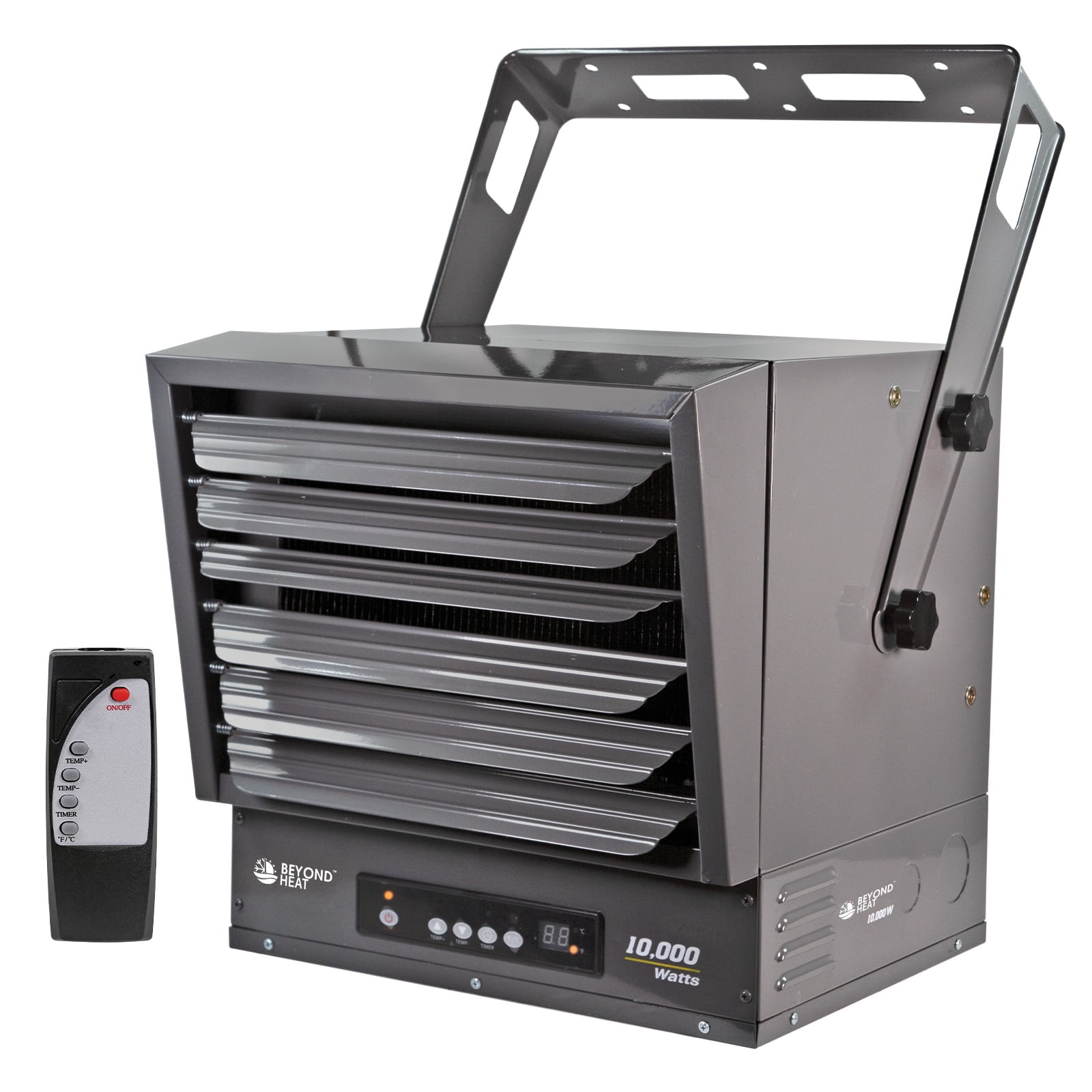 BEYOND HEAT 10000W Garage Heater with Remote, Adjustable Thermostat, 12 ...