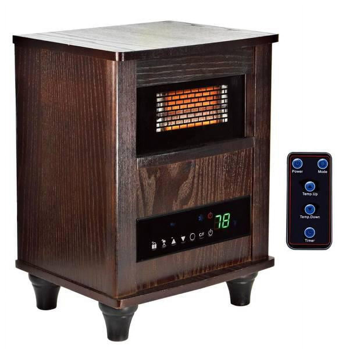 Beyond Heat Espresso Cabinet Infrared Heater - Walmart.com