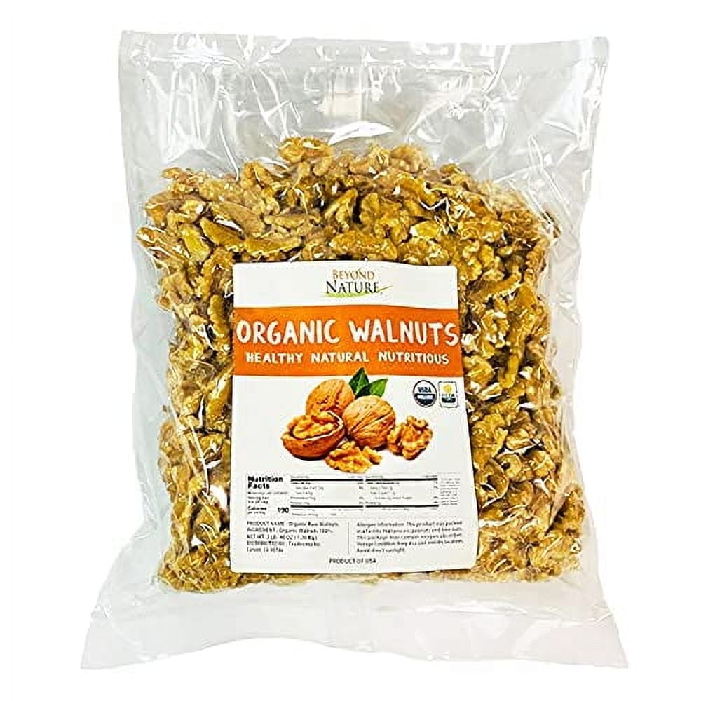 Beyond Nature Organic Raw Walnuts – Unsalted 3 Pound (48 oz) Vacuum ...