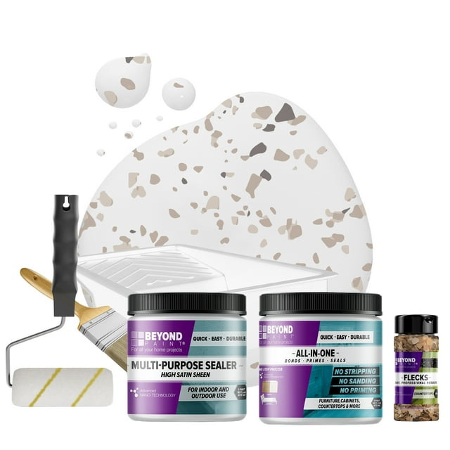 Beyond Paint Countertop Makeover Kit with Paint, Sealer, Flecks and ...