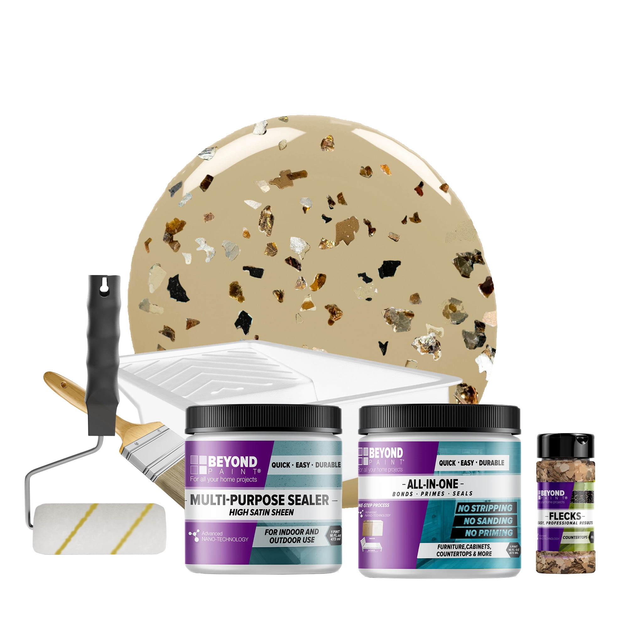 Beyond Paint Oxford Bronze Flecks Countertop Makeover Kit with Paint ...