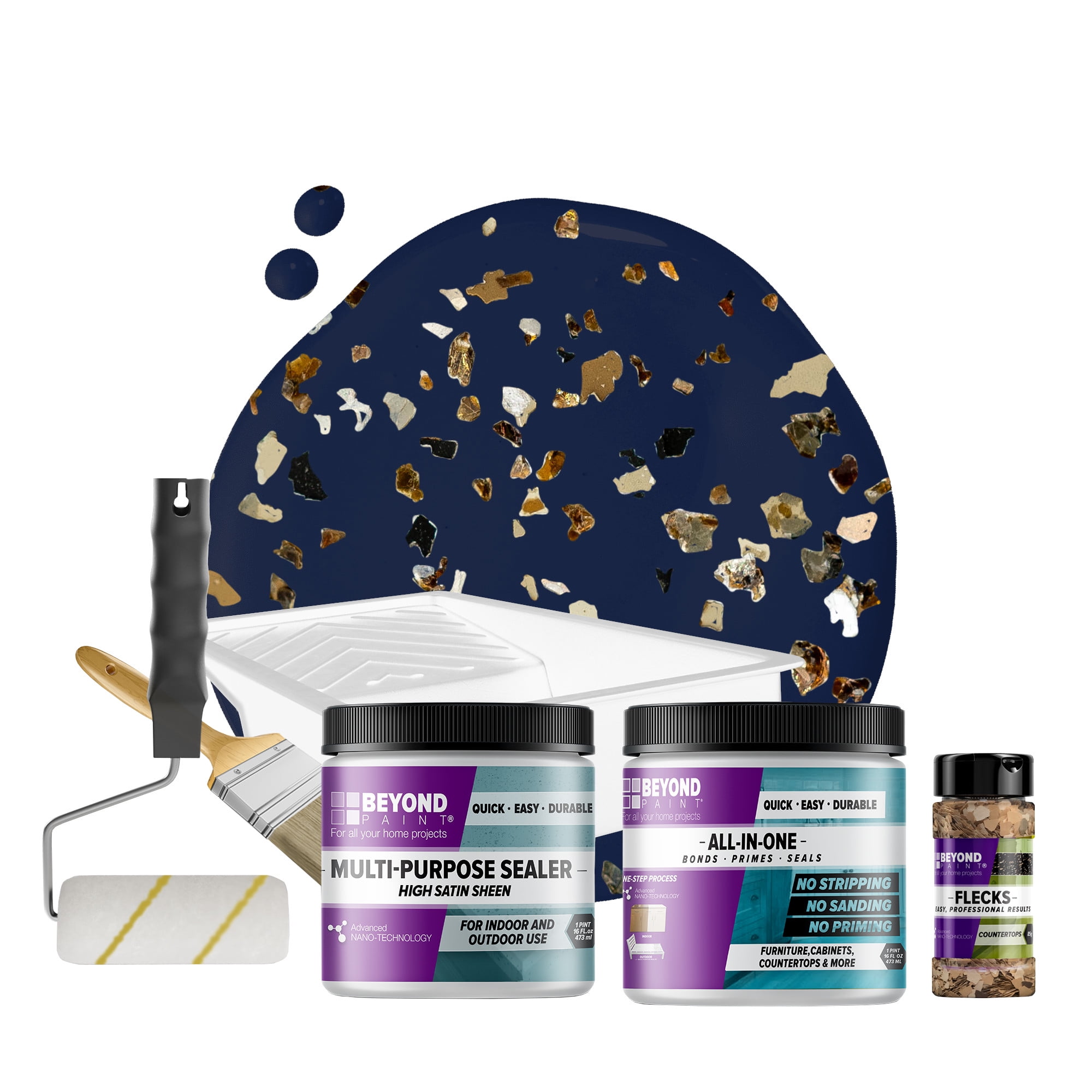 Beyond Paint Oxford Bronze Flecks Countertop Makeover Kit with Paint ...