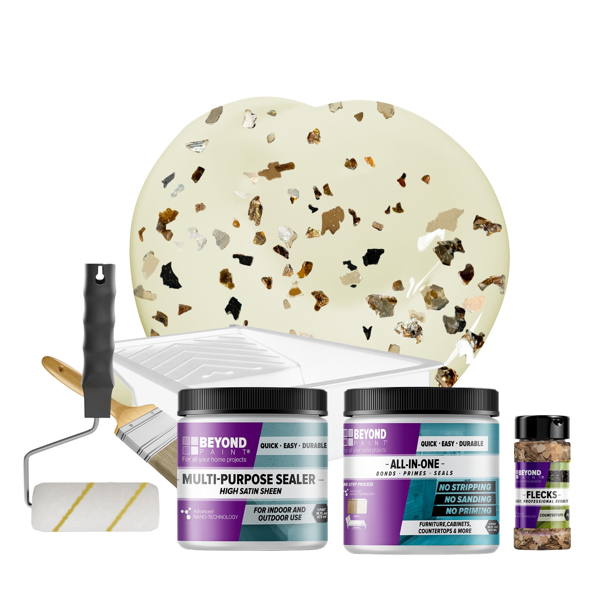 Beyond Paint Oxford Bronze Flecks Countertop Makeover Kit with Paint ...