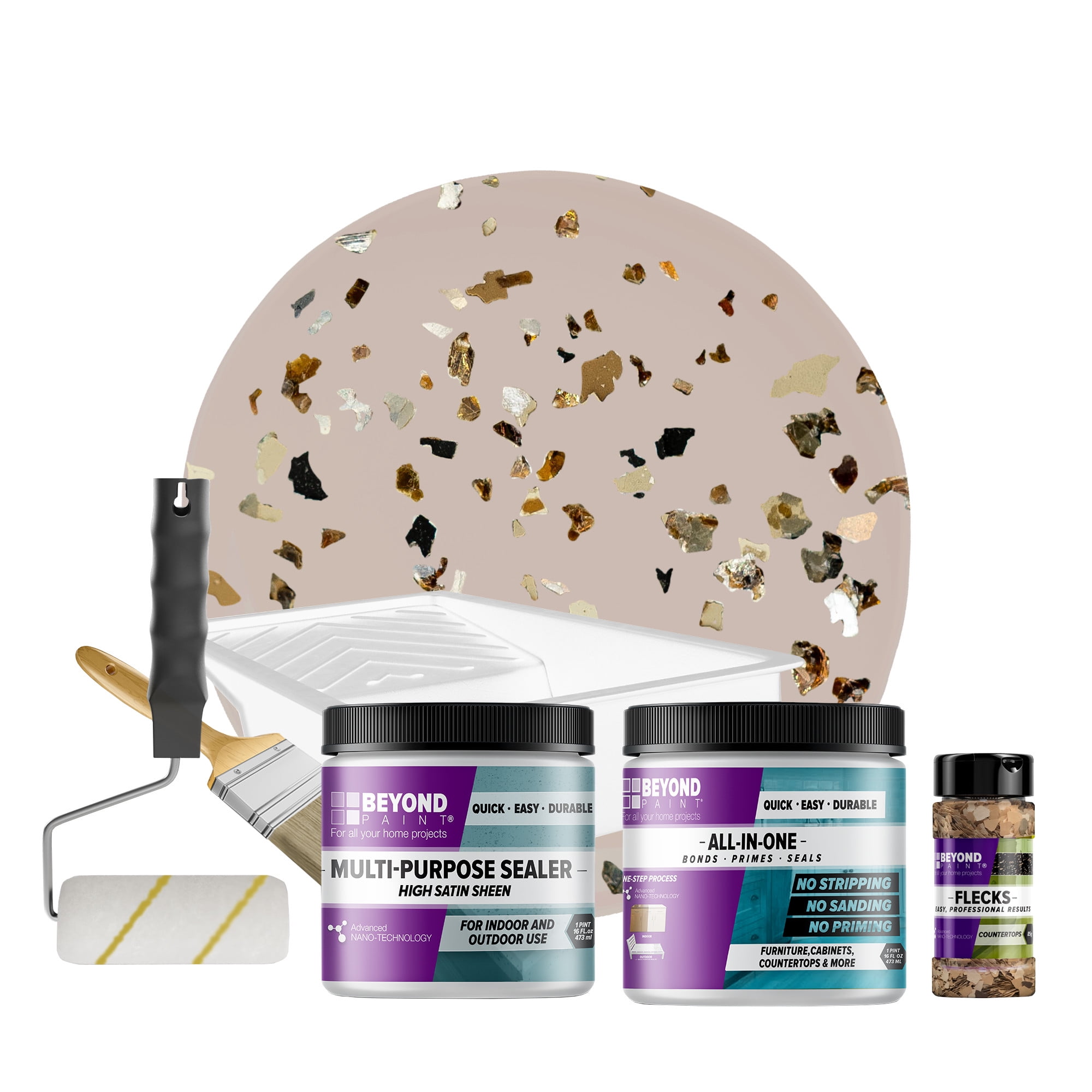 Beyond Paint Oxford Bronze Flecks Countertop Makeover Kit with Paint ...
