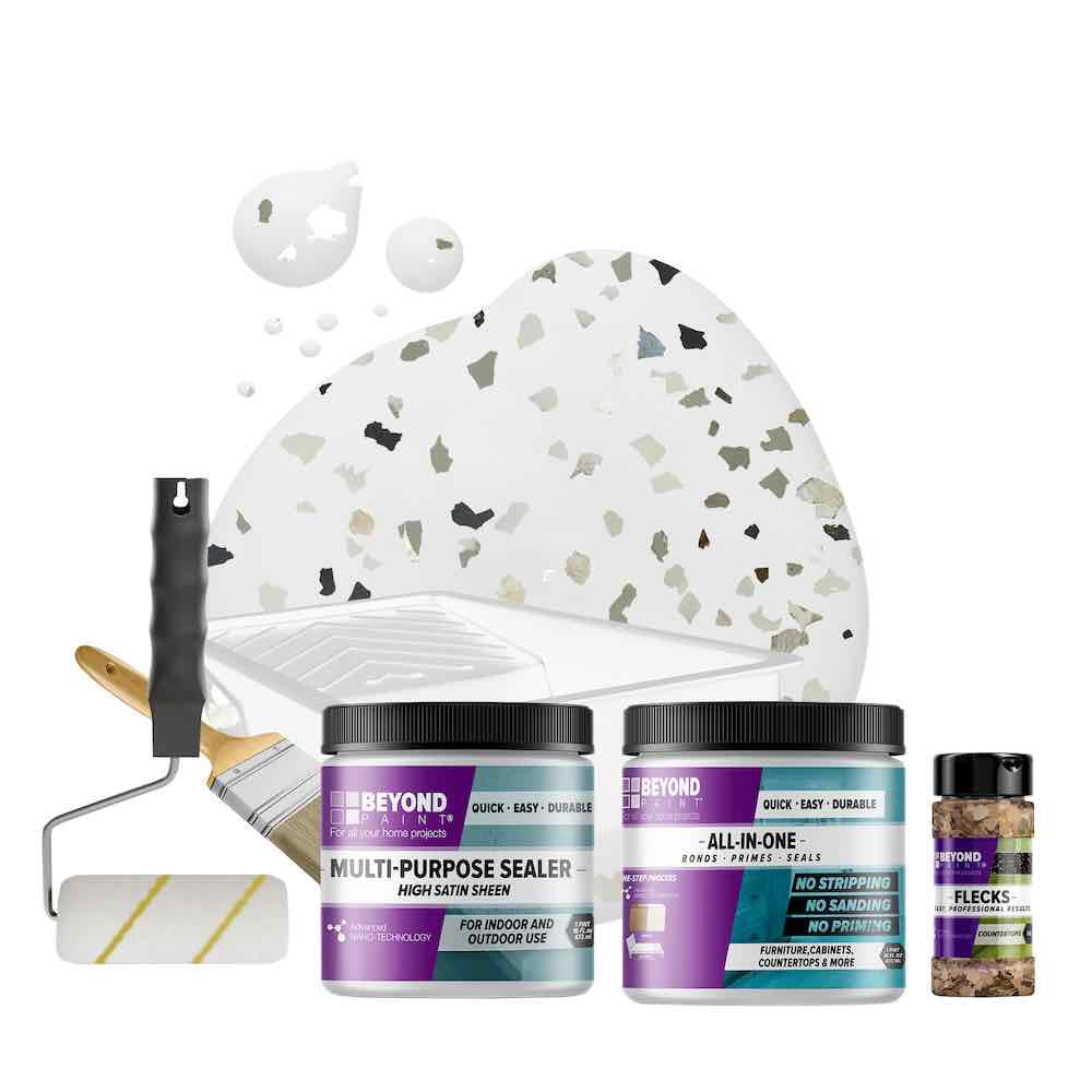 Beyond Paint Smoked Gray Flecks Countertop Makeover Kit with Paint ...