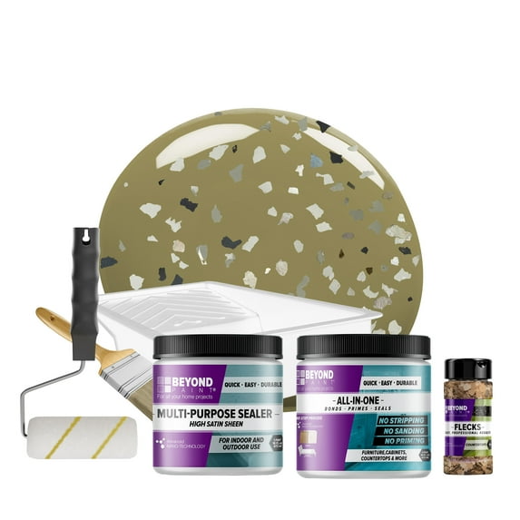 Beyond Paint Smoked Gray Flecks Countertop Makeover Kit with Paint ...