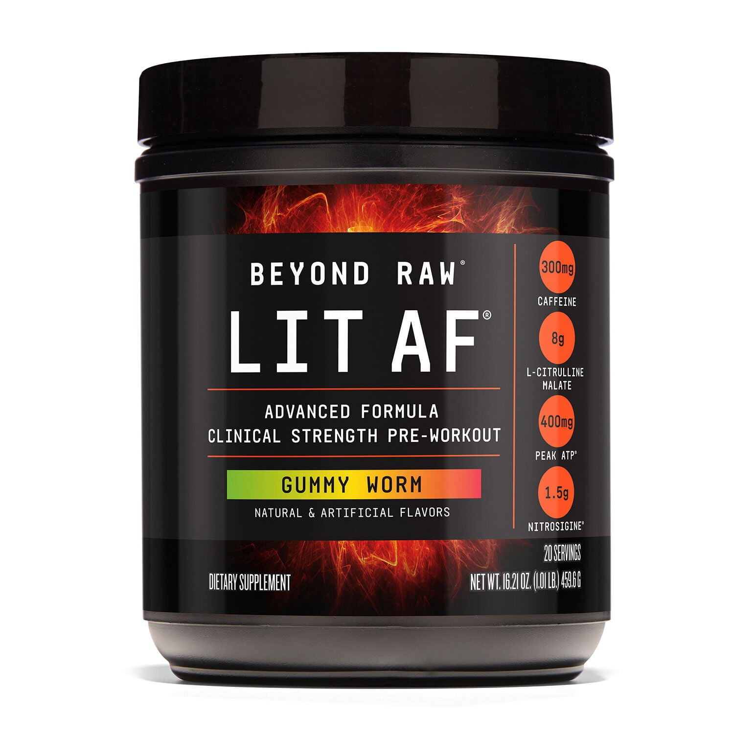 Beyond Raw LIT AF Pre-Workout Powder | Caffeine, L-Citruline ...