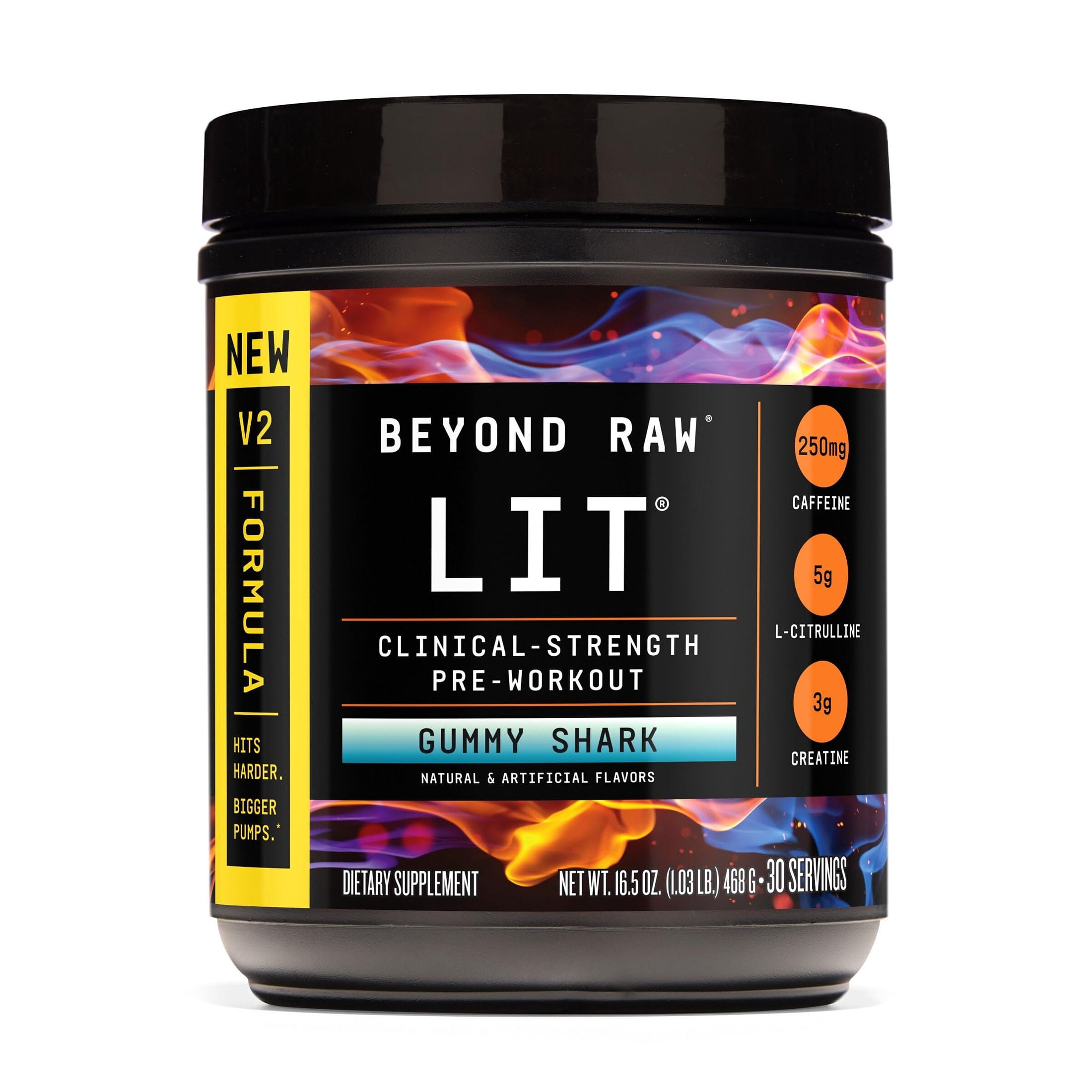 BEYOND RAW LIT V2 Clinical Strength Pre Workout Powder, Hits Harder ...