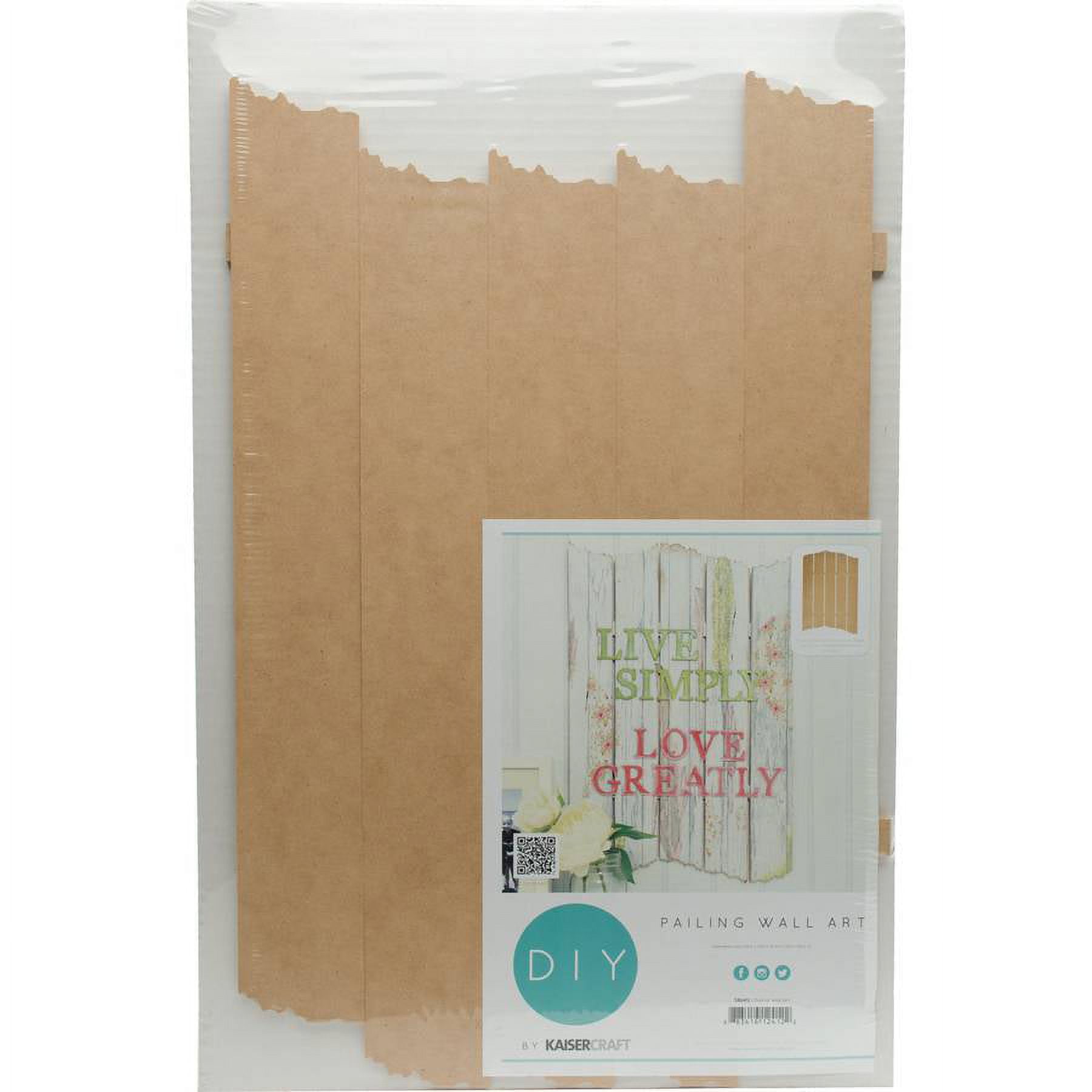 Beyond The Page MDF Paling Fence Wall Art, 19.5" x 13.5" x .5 ...