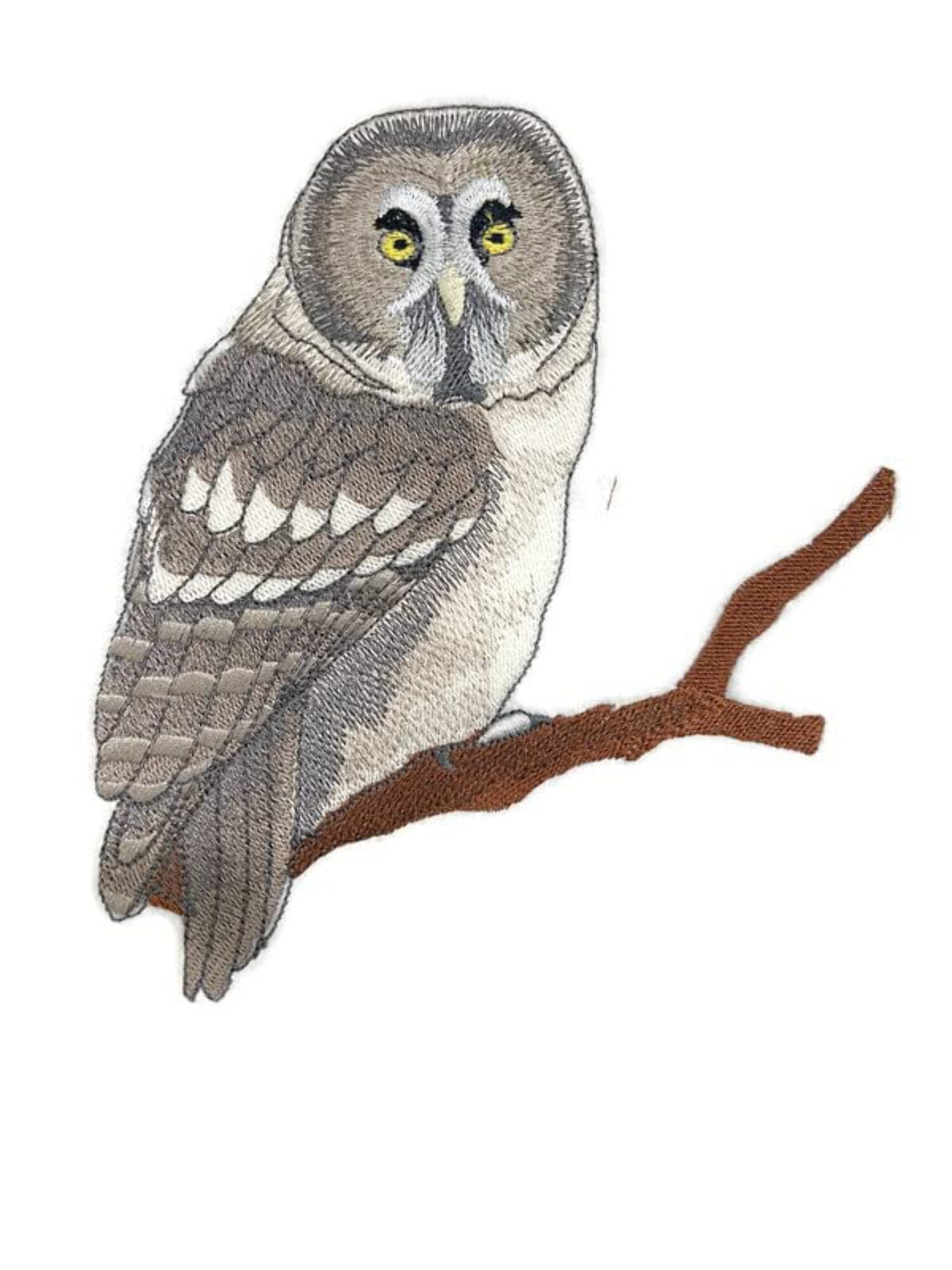 Beyond Vision Custom Birds [Great Grey Owl] Embroidered Iron on/Sew ...