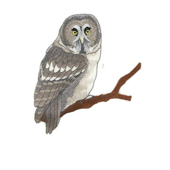 Beyond Vision Custom Birds [Great Grey Owl] Embroidered Iron on/Sew ...
