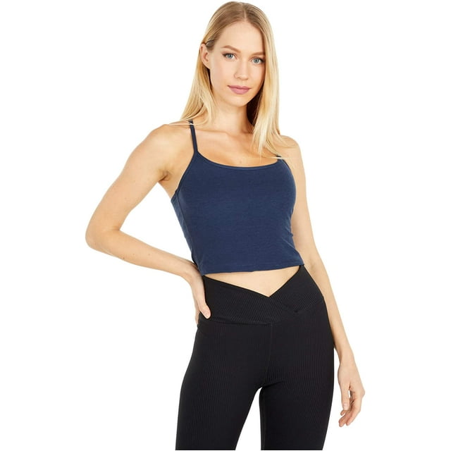 Beyond Yoga Spacedye Slim Racerback Cropped Tank Top Nocturnal Navy X-Small - Walmart.com