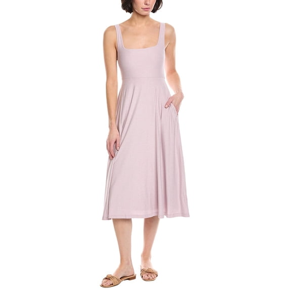 Beyond Yoga womens Featherweight At The Ready Square Neck Midi Dress ...