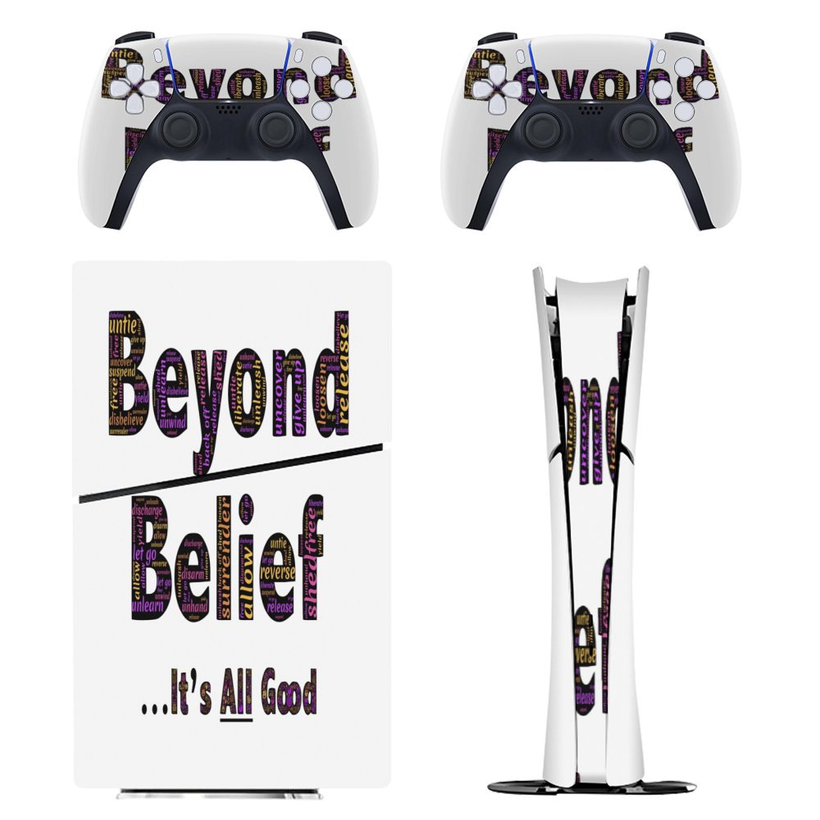 Beyond,belief,its All Good PS5/PS5 Slim Digital Disc Skin Sticker For ...
