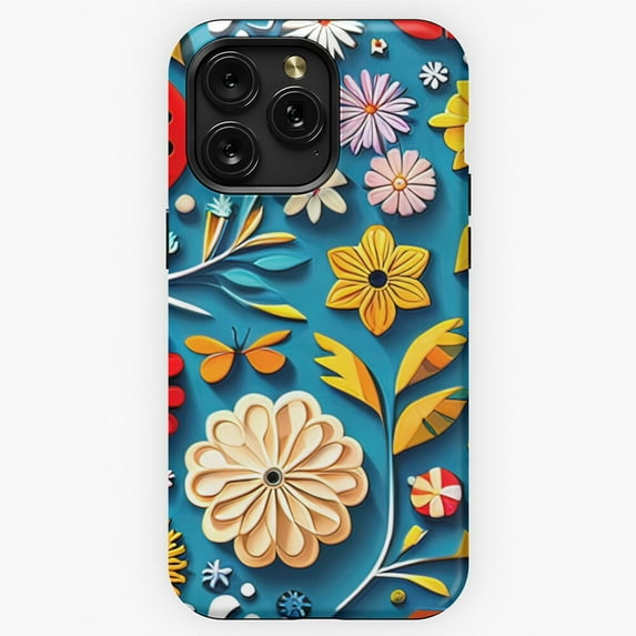 Beyond the Imagined Kirigami Floral Seamless Vector Pattern Case for ...