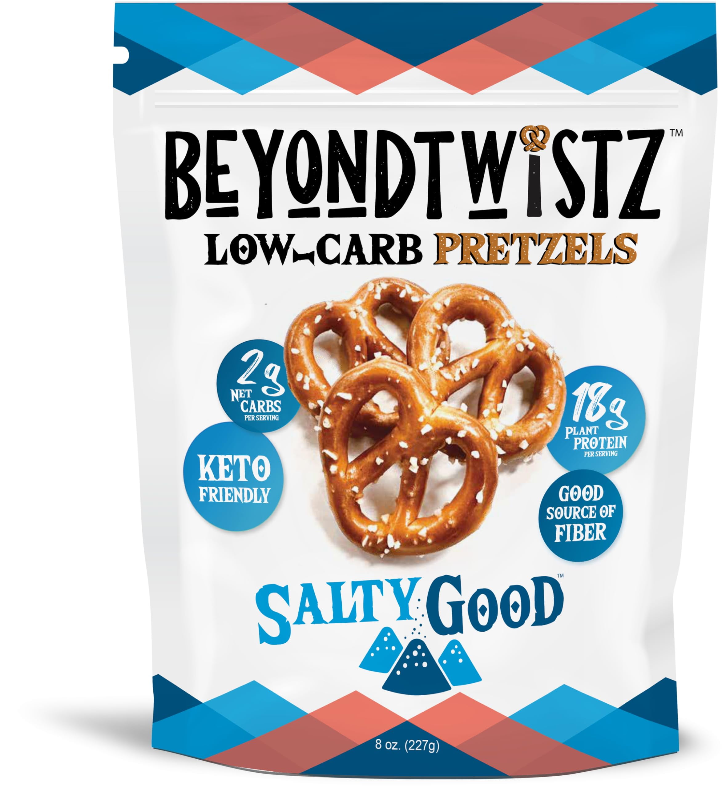 BeyondTwistz Low Carb Pretzels, KEF28 Salty Good, Keto Friendly, 2g Net ...