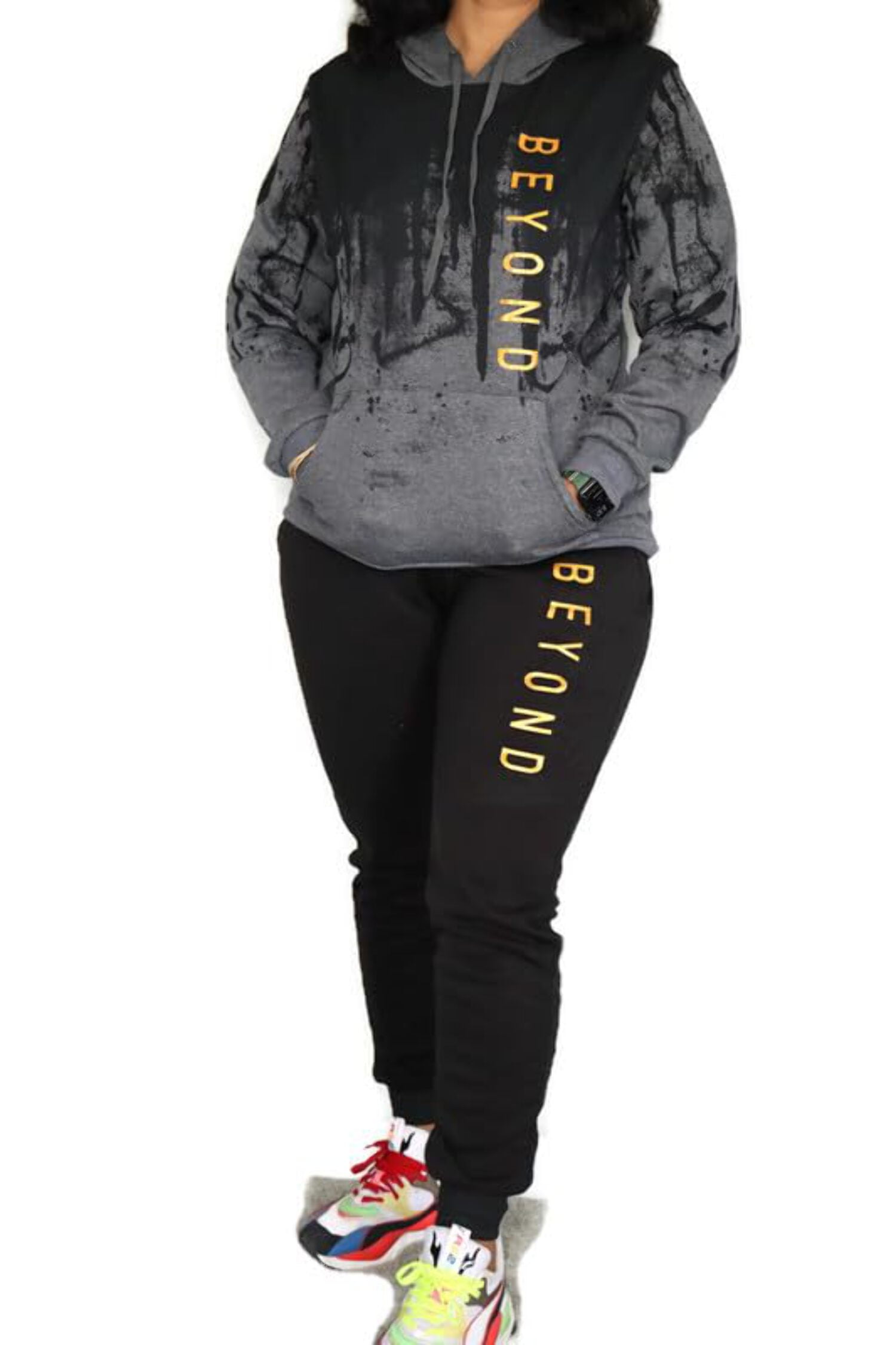 BeyondVision Women's 2 Piece Outfits Long Sleeve Hoodie and Jogging ...
