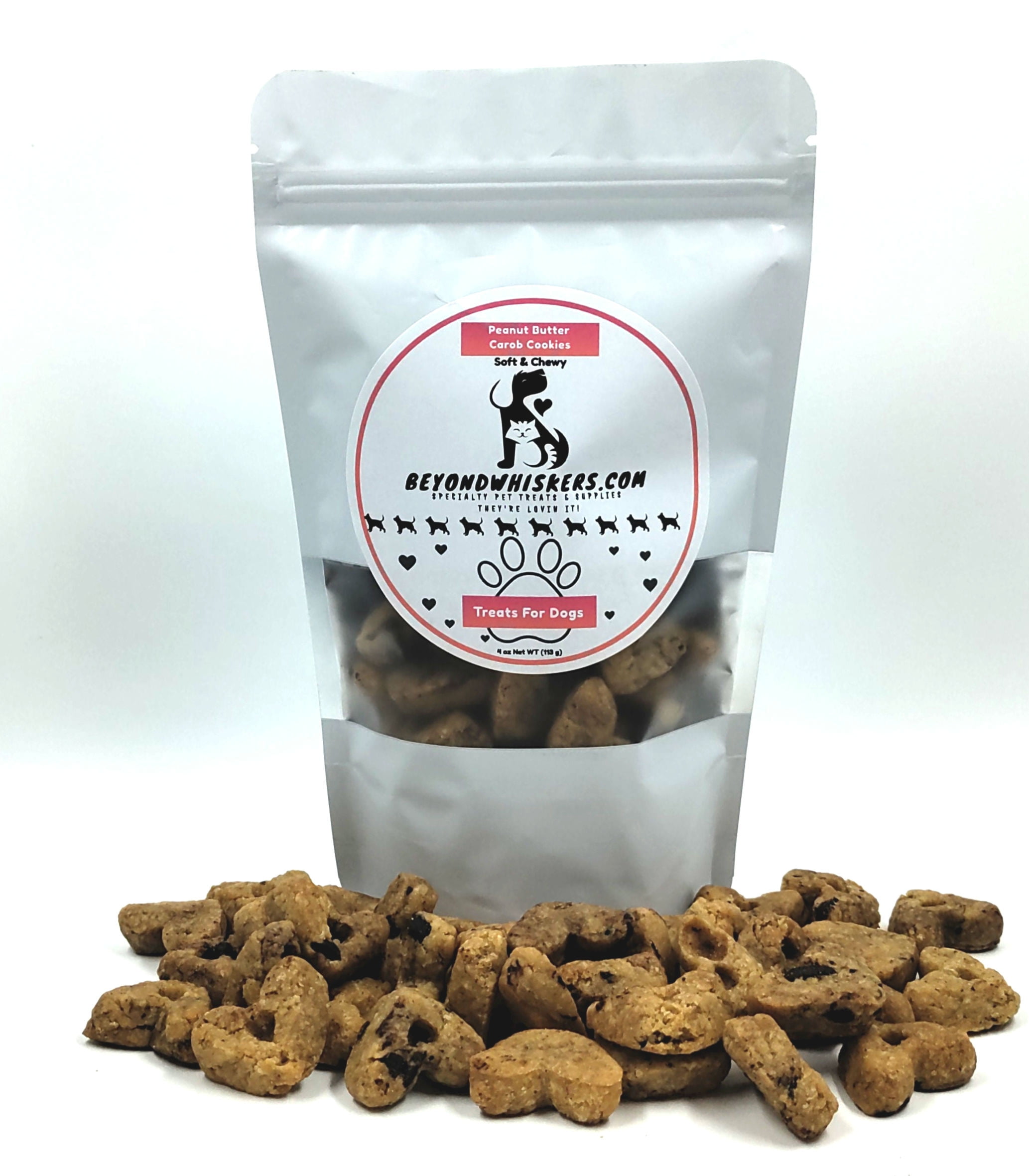 BeyondWhiskers Peanut Butter & Carob Cookie Dog treats - Walmart.com
