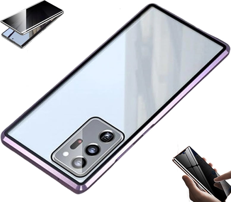 Beyonddraw Magnetic Tempered Glass Double-Sided Phone Case for Samsung,Techterio Privacy Case ...