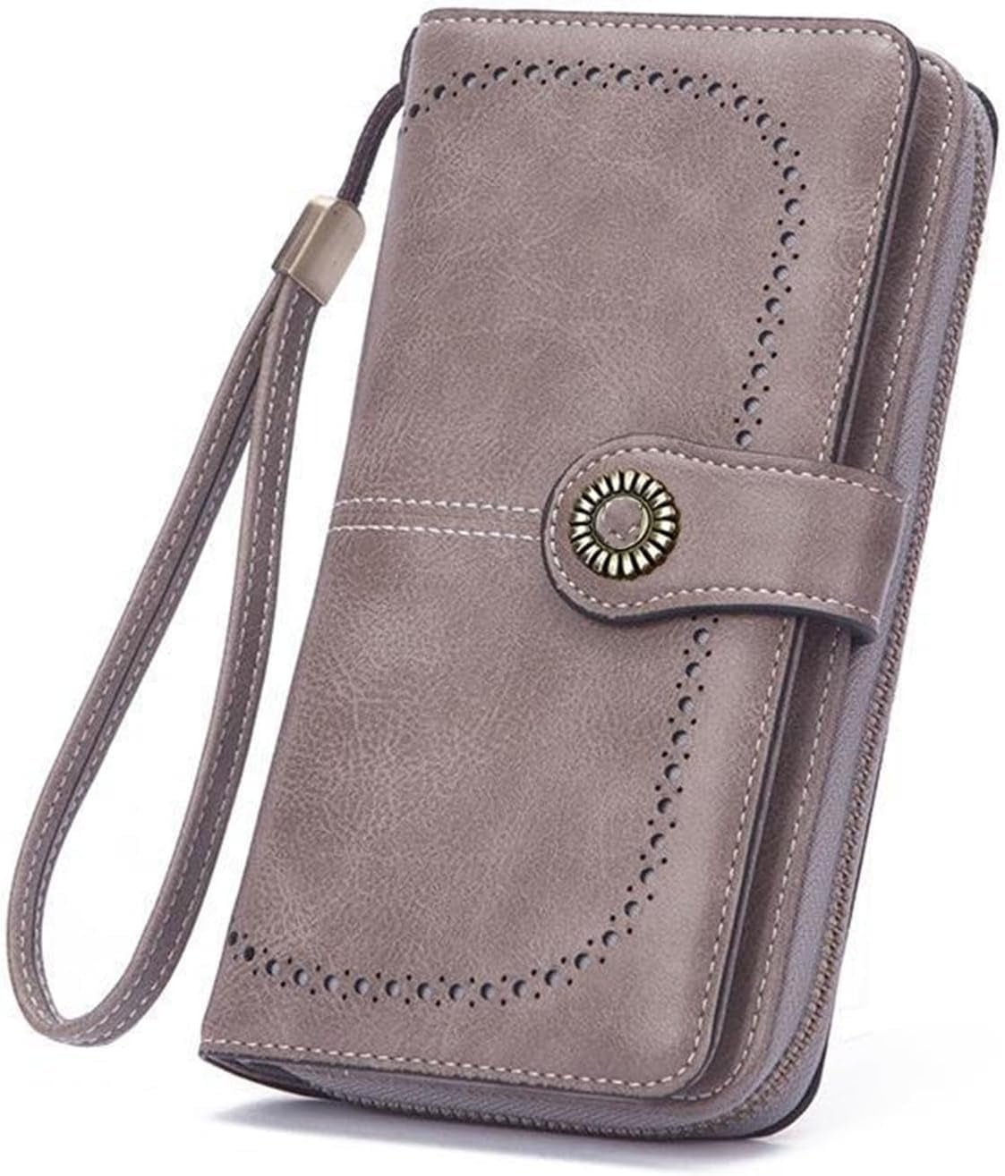 Beyonddraw Women's Fashion Zipper Wallet, Large Capacity Long Wallet ...