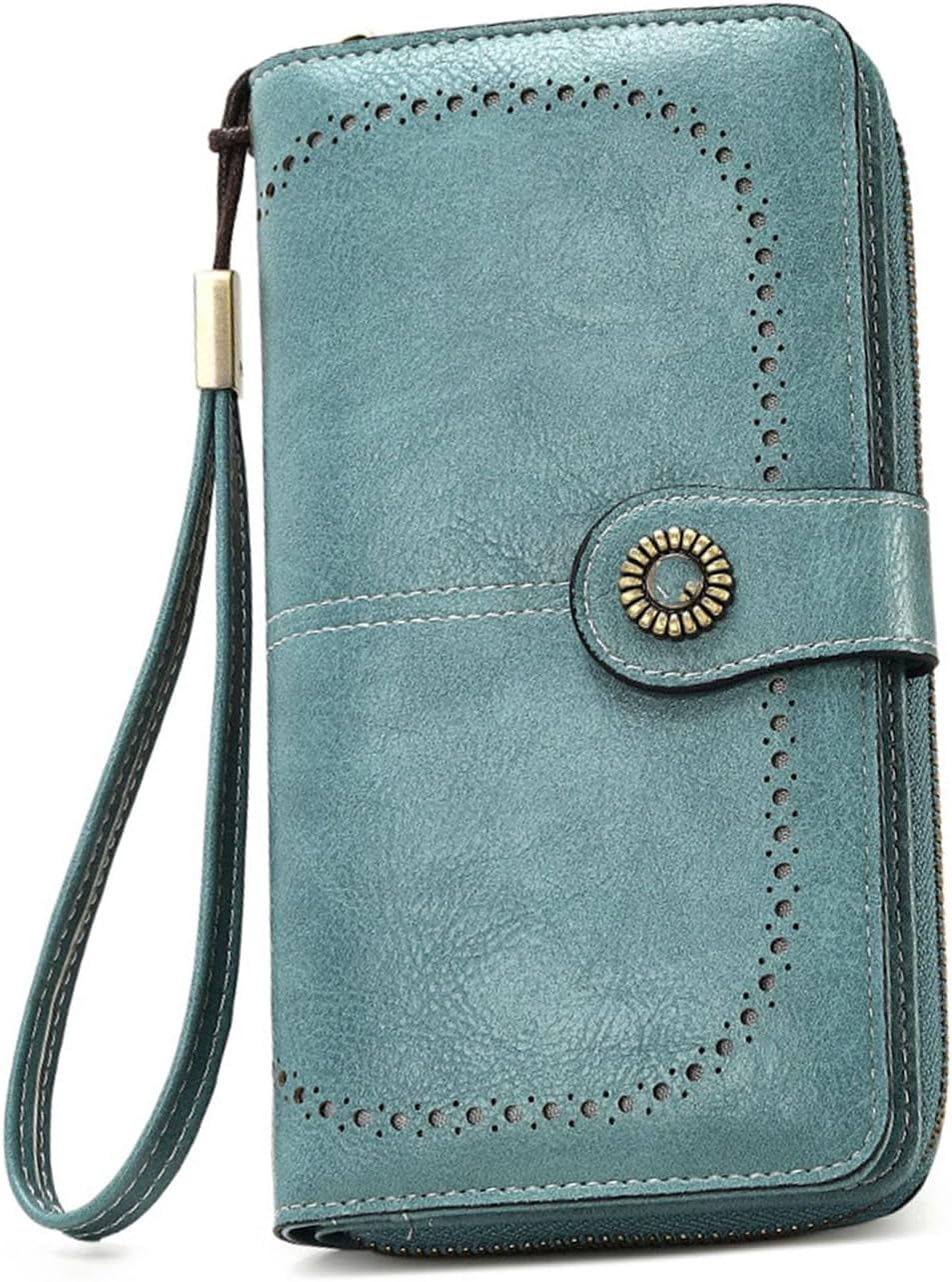 Beyonddraw Women's Fashion Zipper Wallet, Large Capacity Long Wallet ...