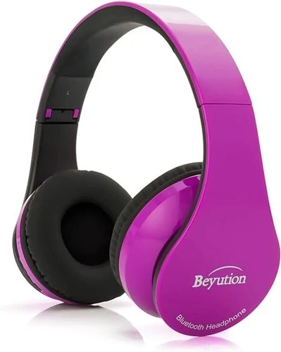 Beyution Hi-Fi Over-Ear Stereo Bluetooth Headphones Built In Mic-Phone ...