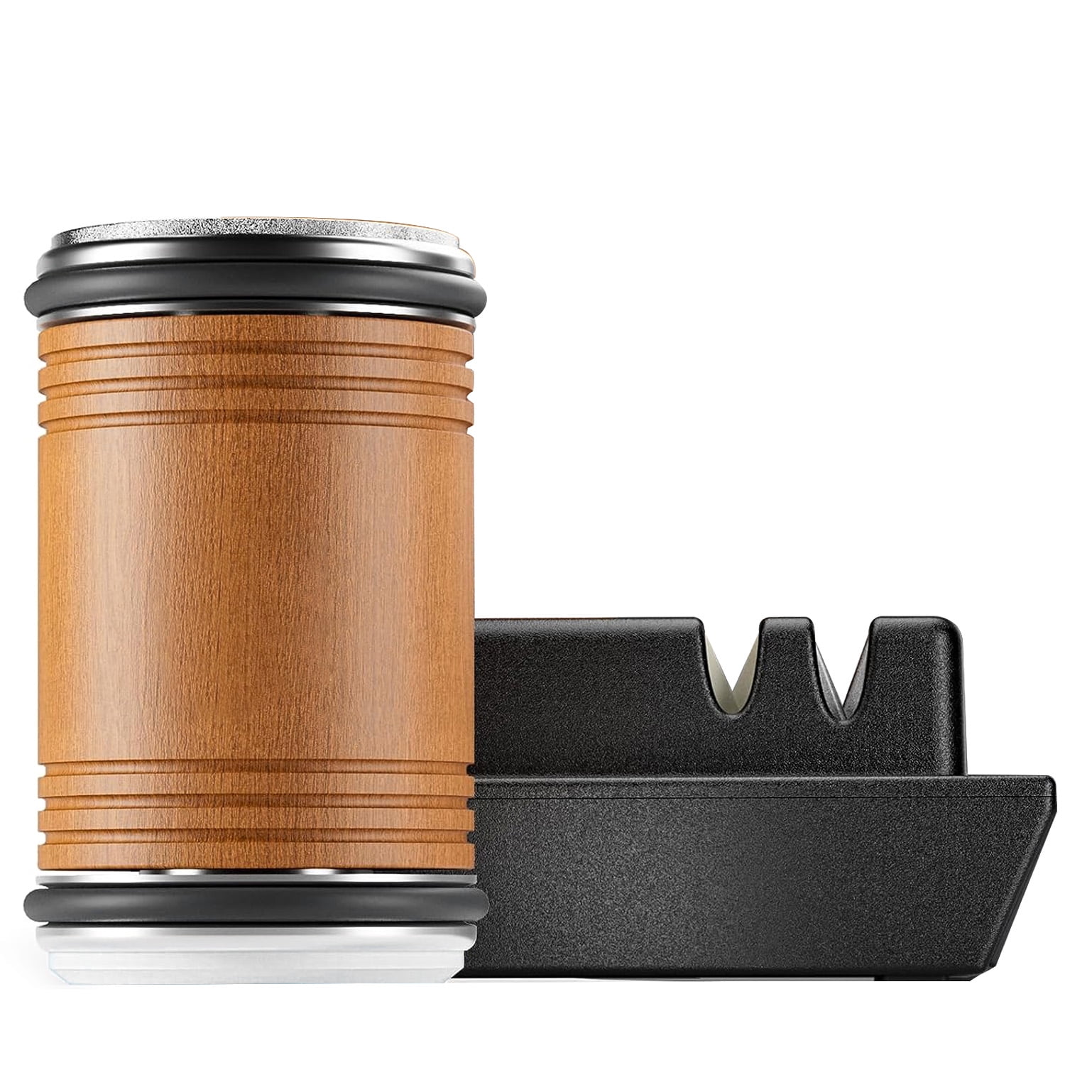 Bezaha Knife Sharpener Tumbler Rolling System with Honing Disc, 15°/20 ...