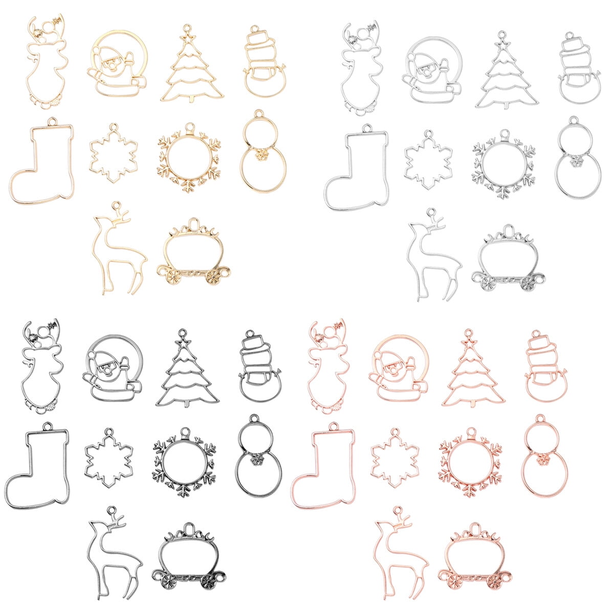 Bezel Open Charms Pendant Charm Frame Jewelry Blanks Pendants Christmas ...