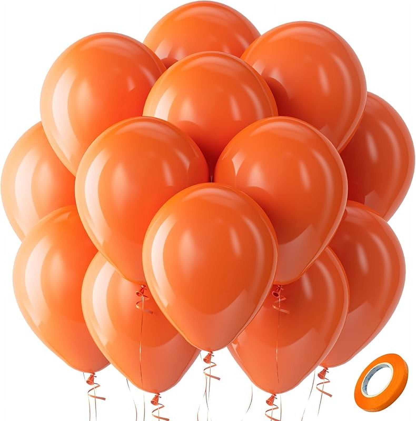 Bezente Assorted Rainbow Latex Balloons, 100 Pack 12 inch Round Helium ...
