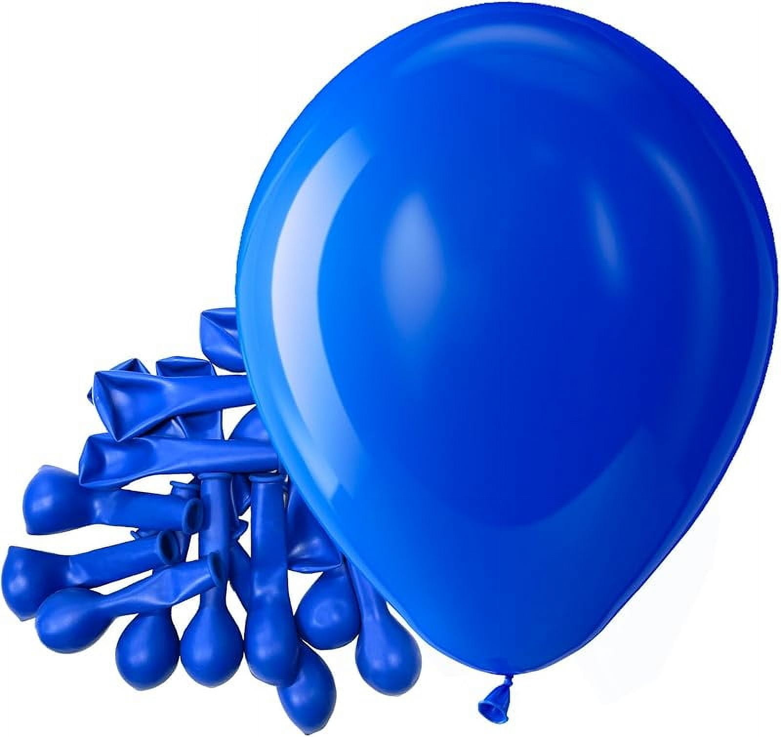 Bezente Royal Blue Latex Party Balloons - 100 Pack 12 inch Round Helium ...