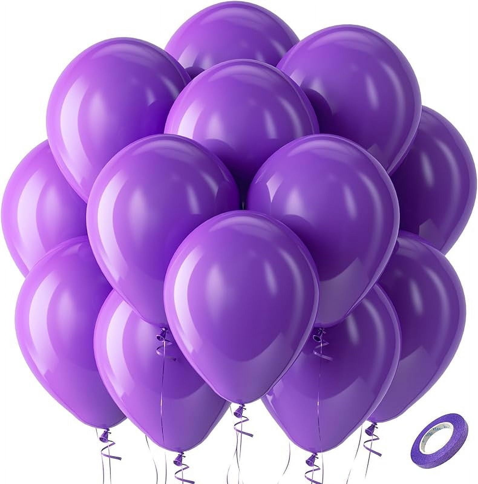 Bezente Royal Blue Latex Party Balloons - 100 Pack 12 inch Round Helium ...