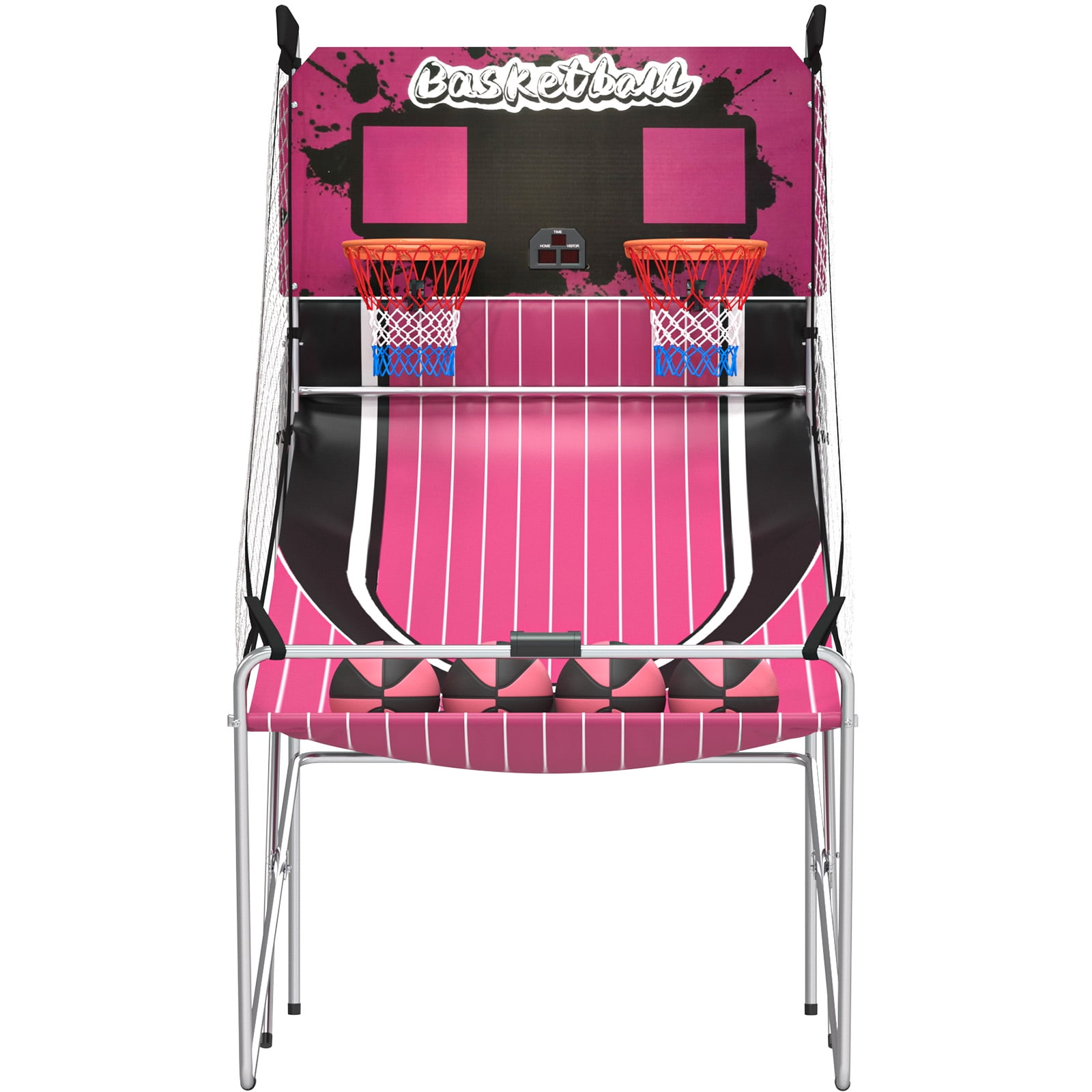 Bezliving Basketball Arcade Game Indoor, Dual Shot Electronic ...
