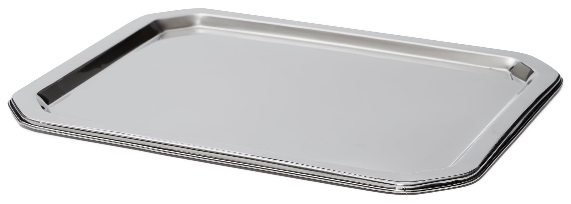 Bezrat Stainless Steel Food Serving Tray – Rectangular Decorative ...