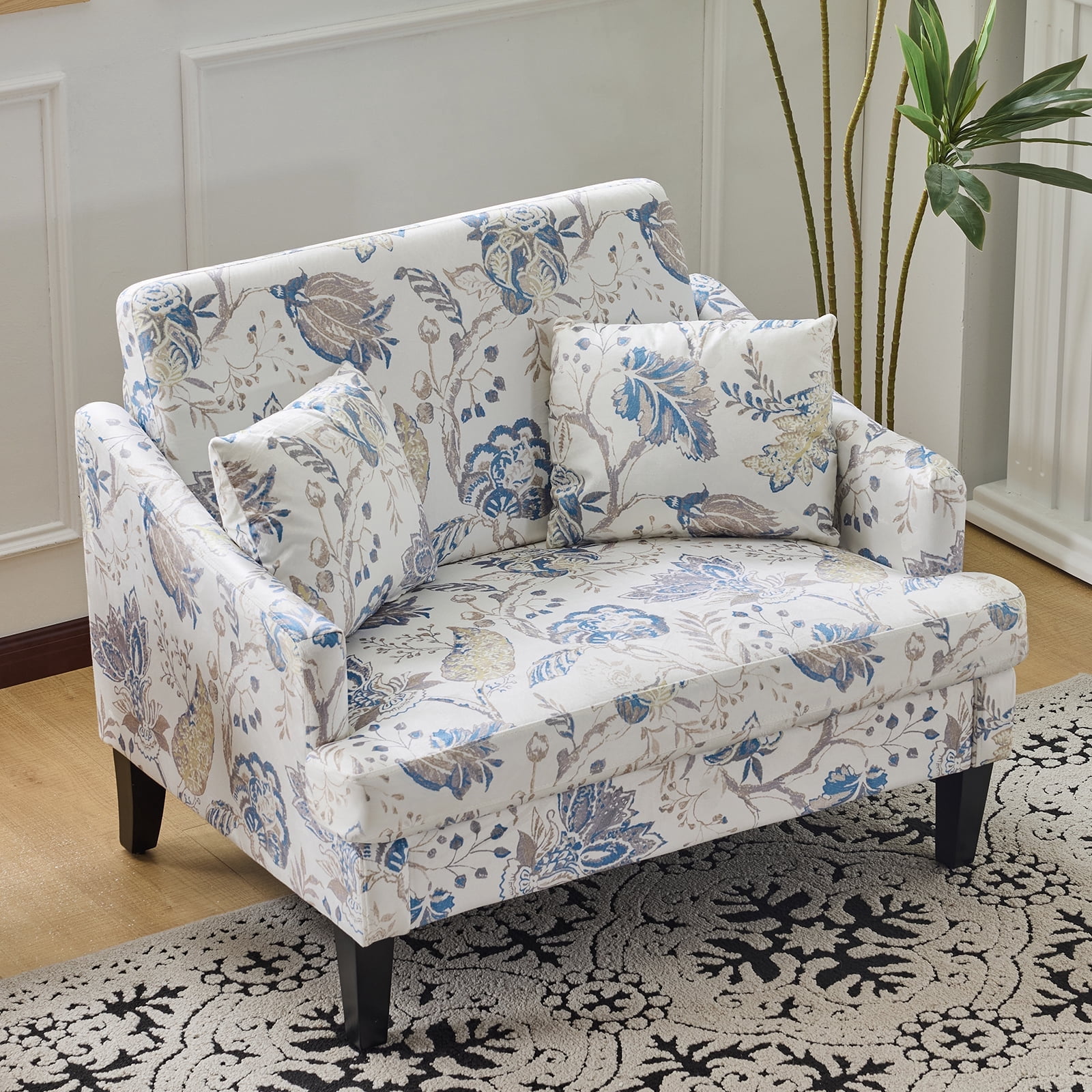 Bezseller 41" Oversized Accent Chair for Living Room, Bedroom, Blue ...