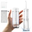 JTF Mini Cordless Water Flosser for Teeth with 5 Jet Tips and Travel ...