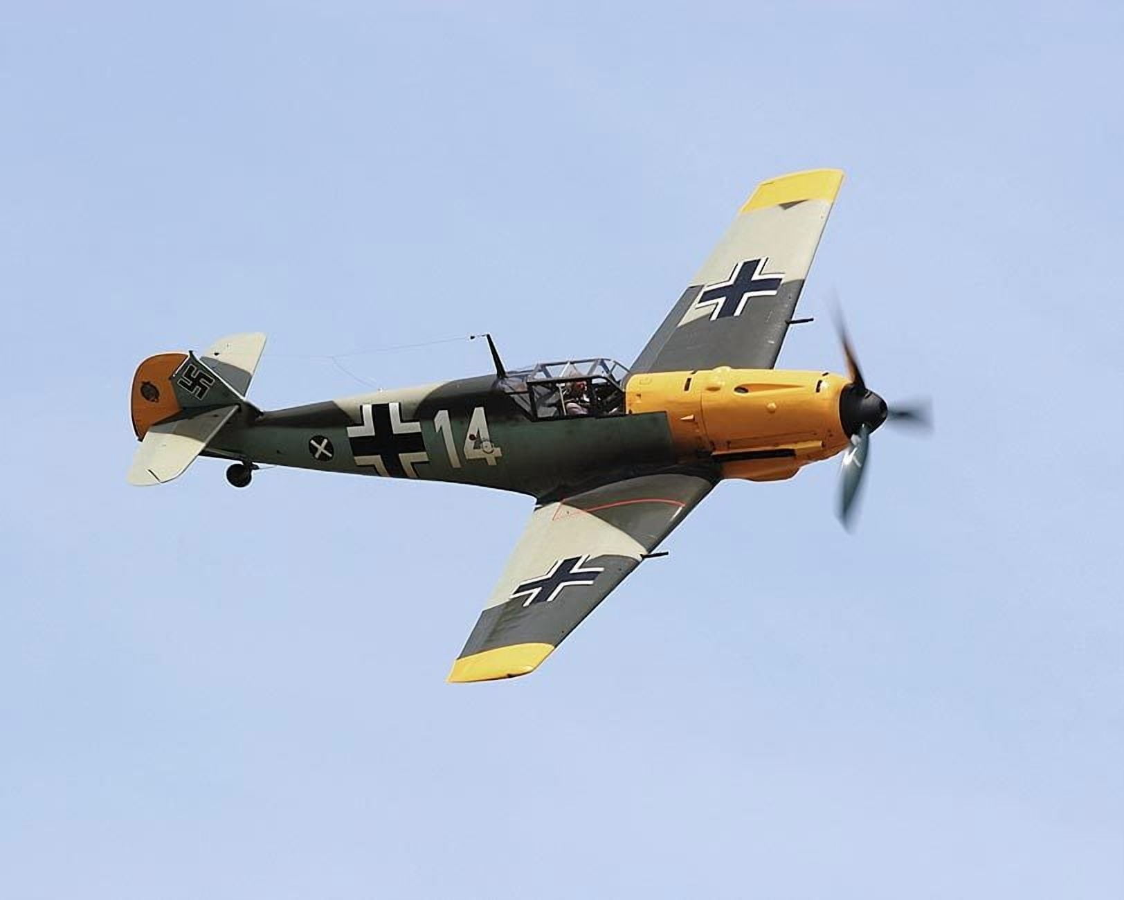 Bf 109 / Bf 109E German WWII Fighter - 24x36 Inch Glossy Laminated ...
