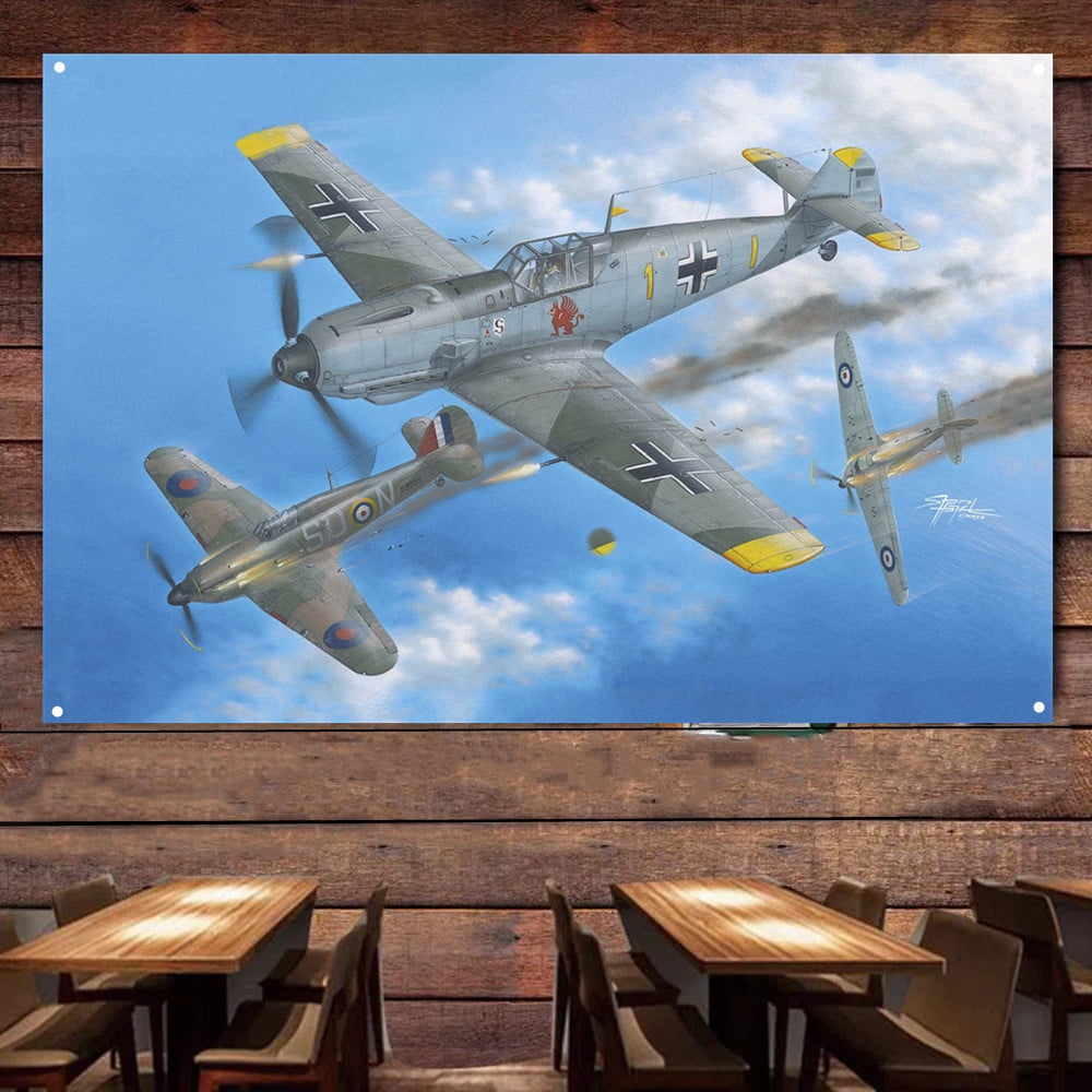 Bf 109E-4 Fighter Poster Tapestry - Decorate Your Room Wall With This ...