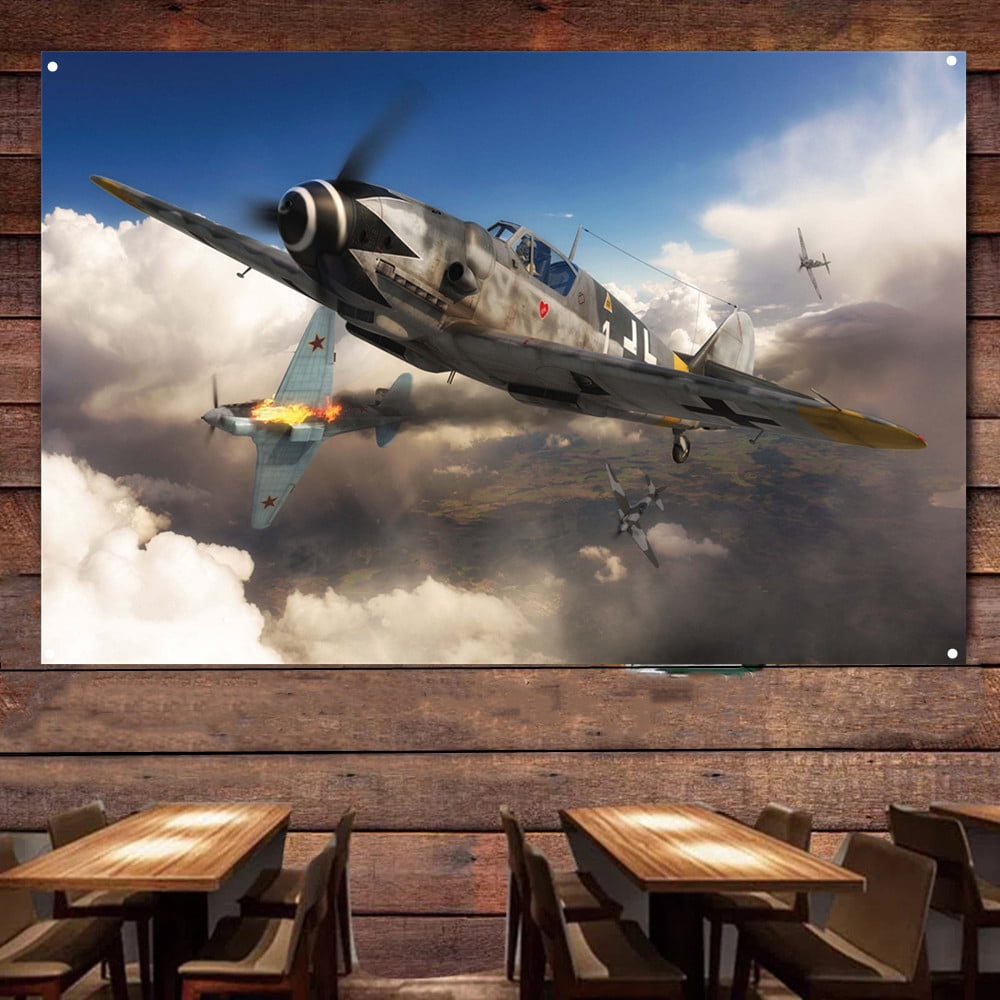 Bf 109G-14 WW II Germany Fighter Jet Wall Art Poster Print Wall Decor ...