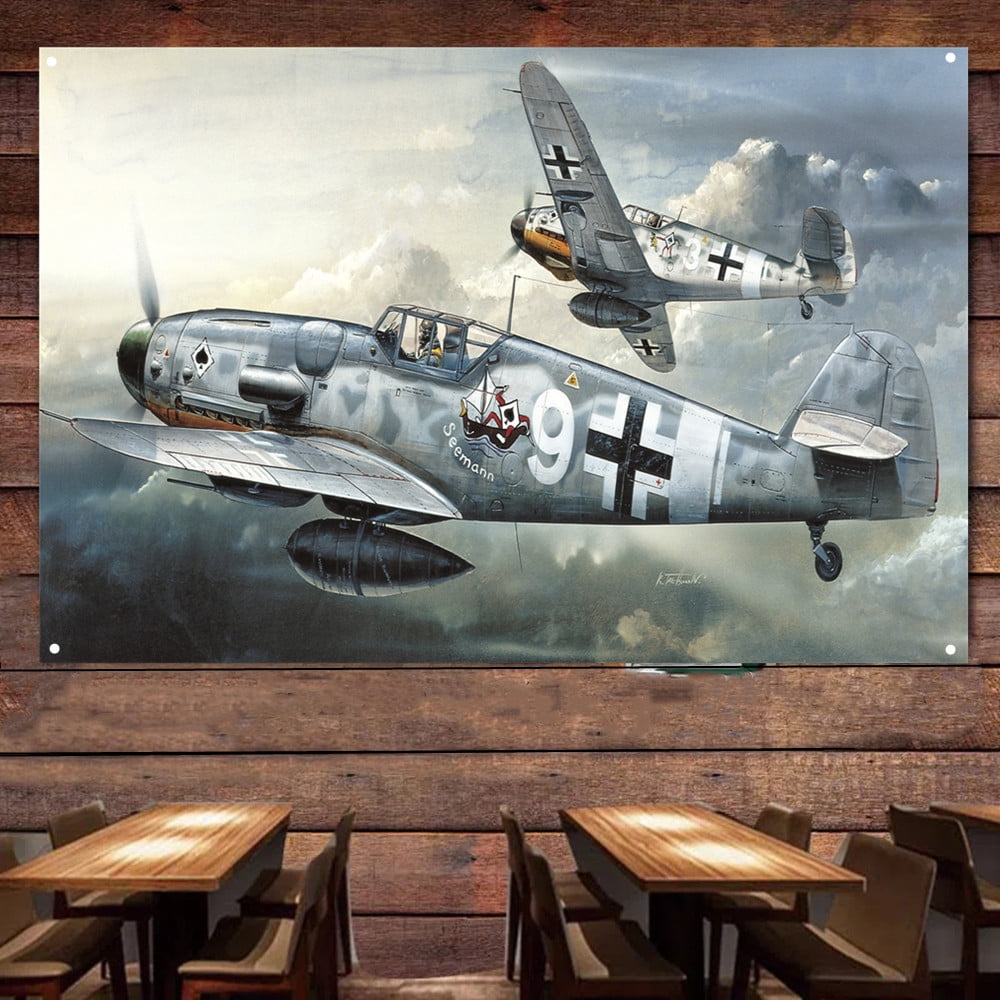 Bf 109G-6 German WWII Fighter Banner Flip Chart - Military Aviation ...