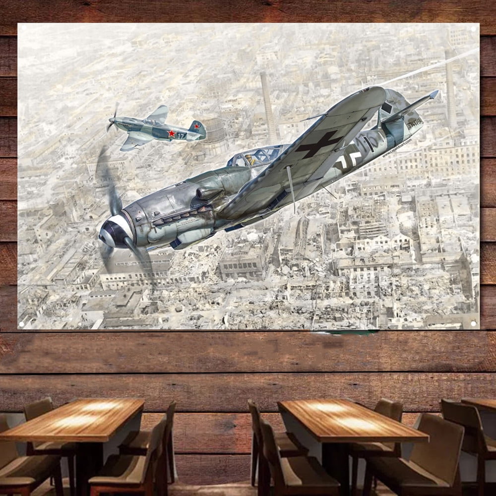 Bf 109K-4 German WWII Fighter Banner Wall Hanging Flag - Air Force ...