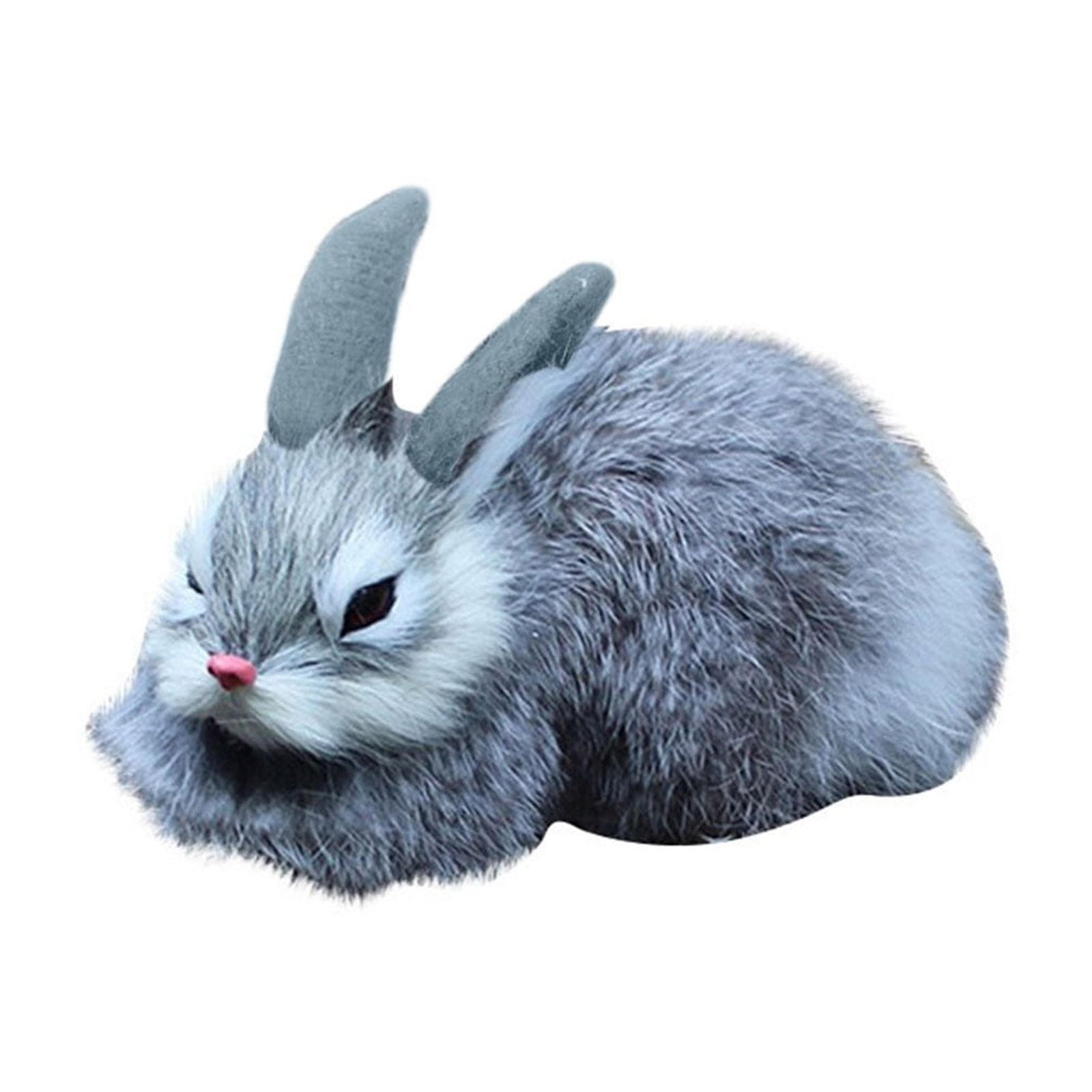 Bfantian 15cm Realistic Cute Plush Rabbits Lifelike Simulation Toy ...