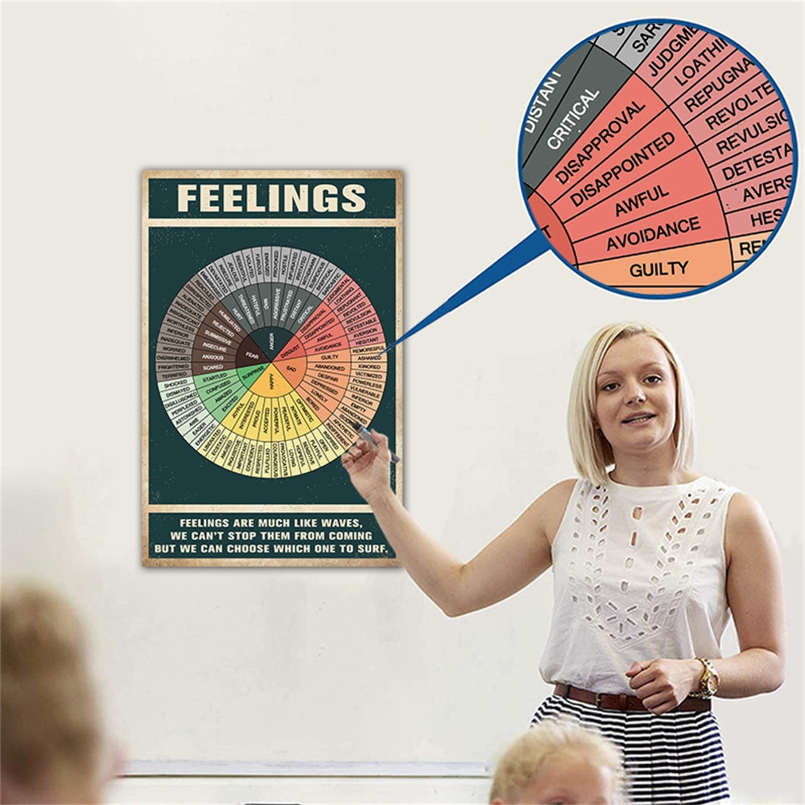 Bfantian Feelings Wheel Magnet Emotions Chart Feelings Chart Emotion ...
