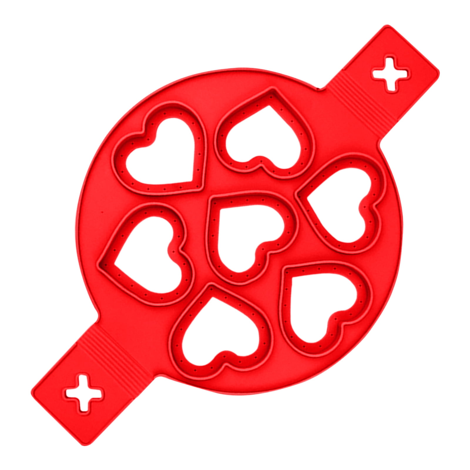 Bfantian Flip Cooker Pancakes Mold - Silicone Pancake Molds 7 Circles ...