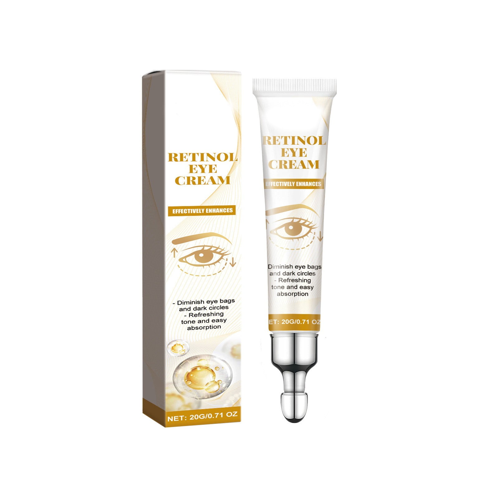 Bfantian Retinol Eye Cream, Retinol Anti-Puffiness Cream Under The Eyes ...