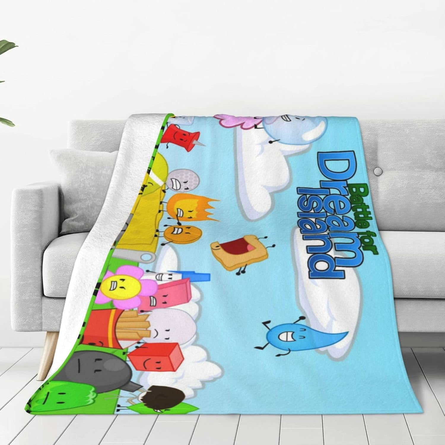 Bfdi-Battle for Dream Island Blanket Soft Cozy Flannel Lightweight and ...