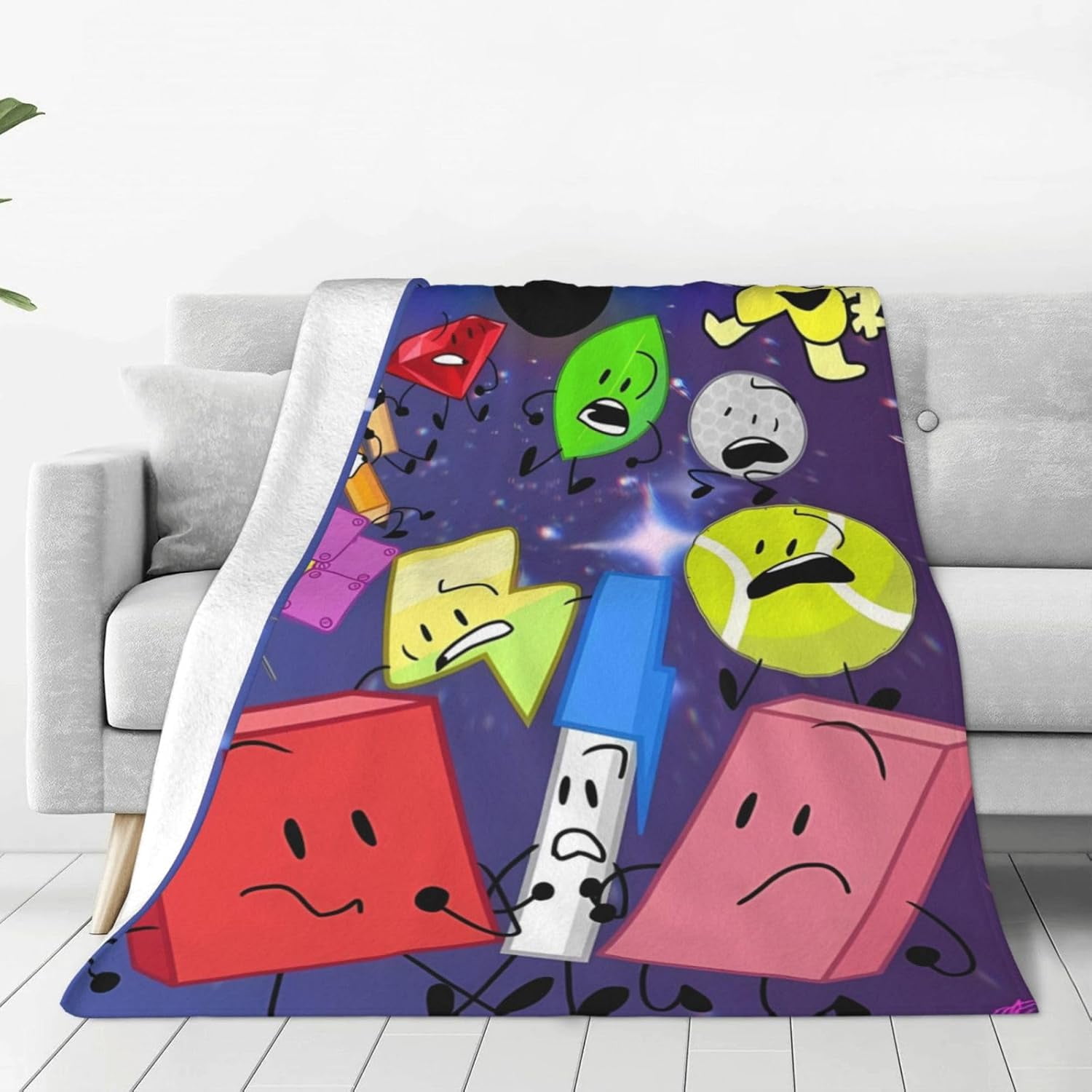 Bfdi-Battle for Dream-Island Throw Blanket Couch Bed Sofa Soft ...