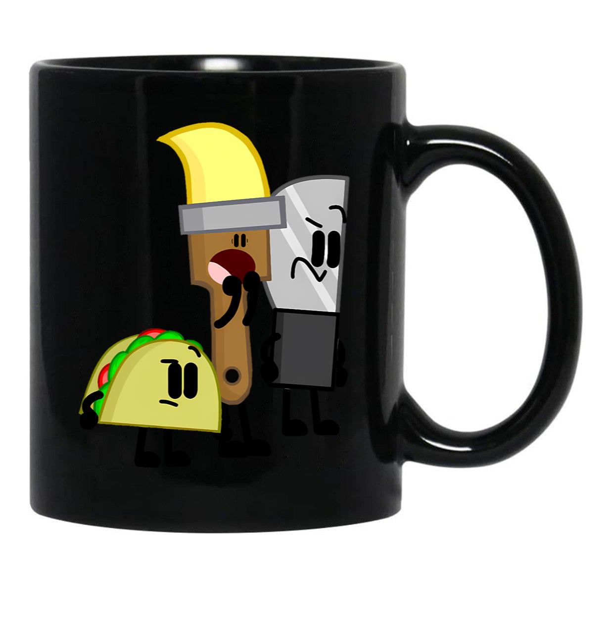 Bfdi Inanimate Insanity All Characters (2023) Black Coffee Mug, Gift ...