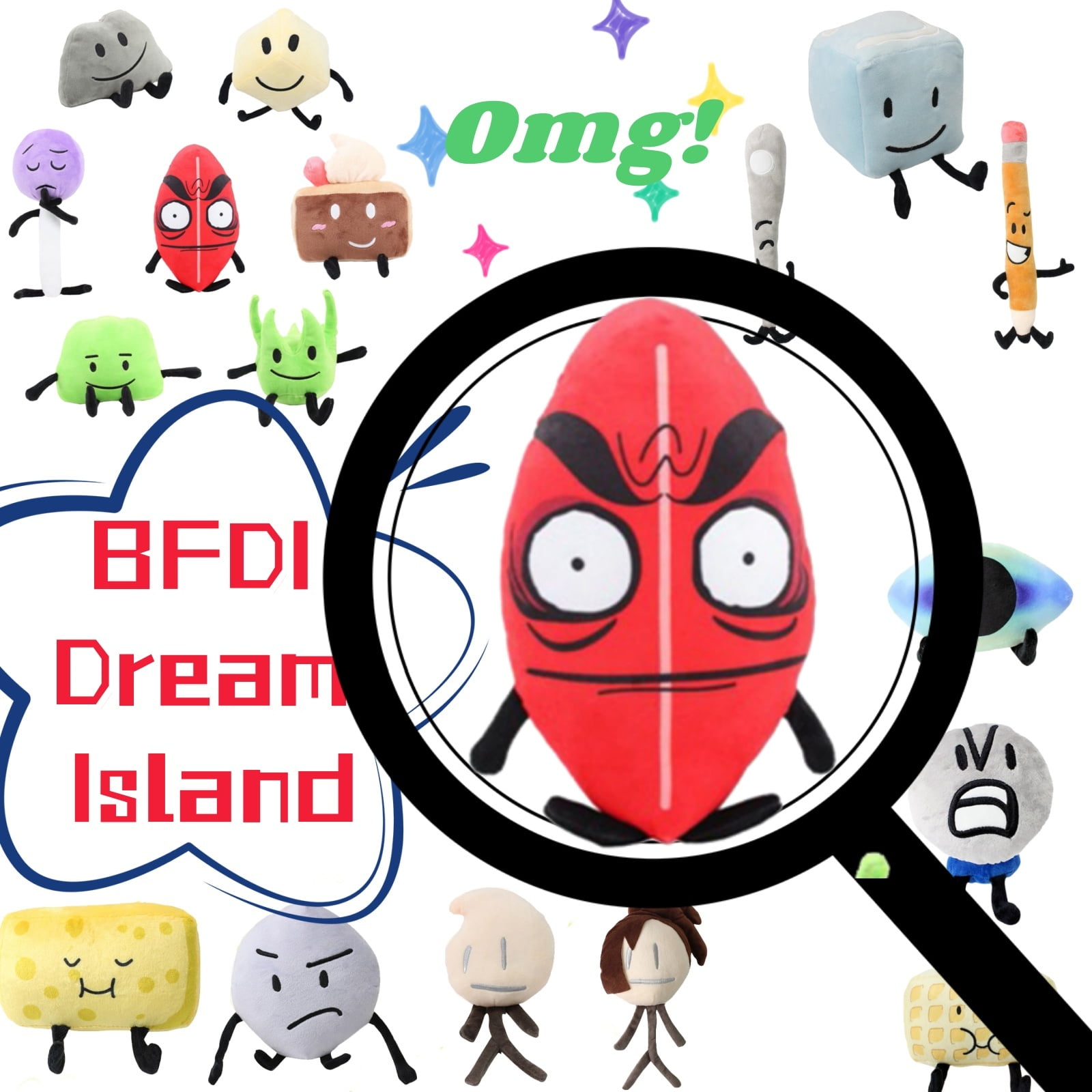 Bfdi Plush Toys Series,Battle for Dream Island Plushies Doll, Anime ...