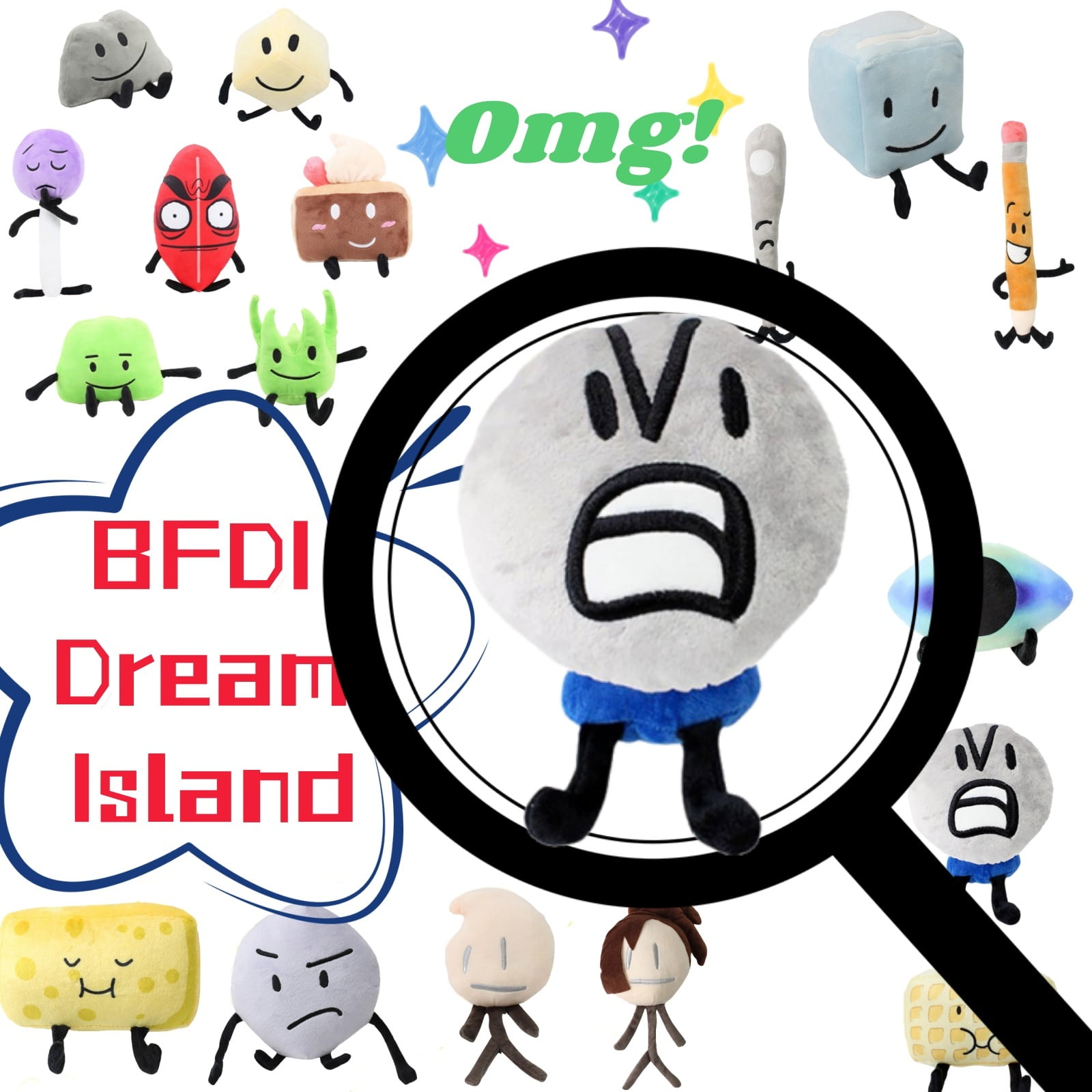 Bfdi Plush Toys Series,Battle for Dream Island Plushies Doll, Anime ...